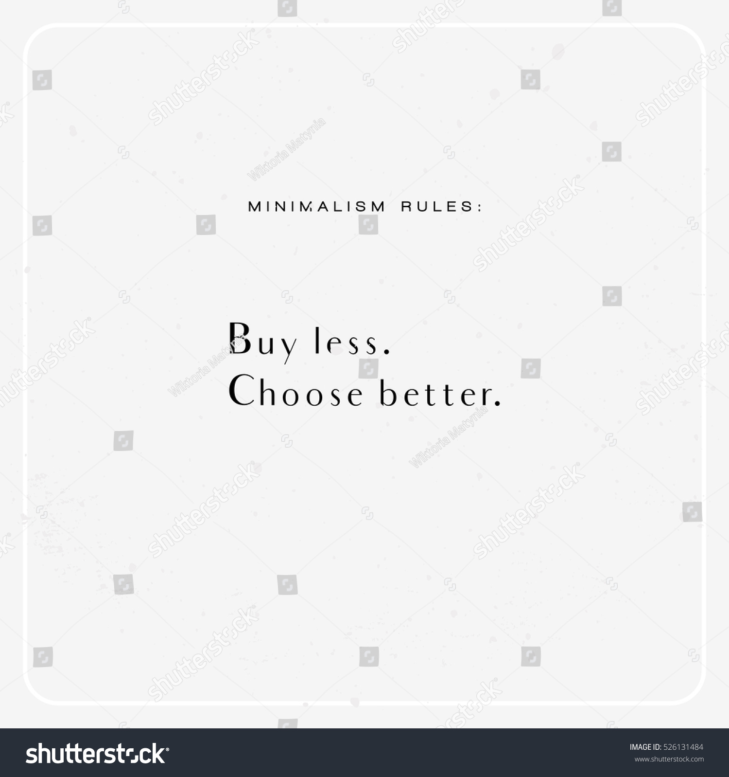 Minimalism Inspirational Quote Vector Stock Vector (Royalty Free ...