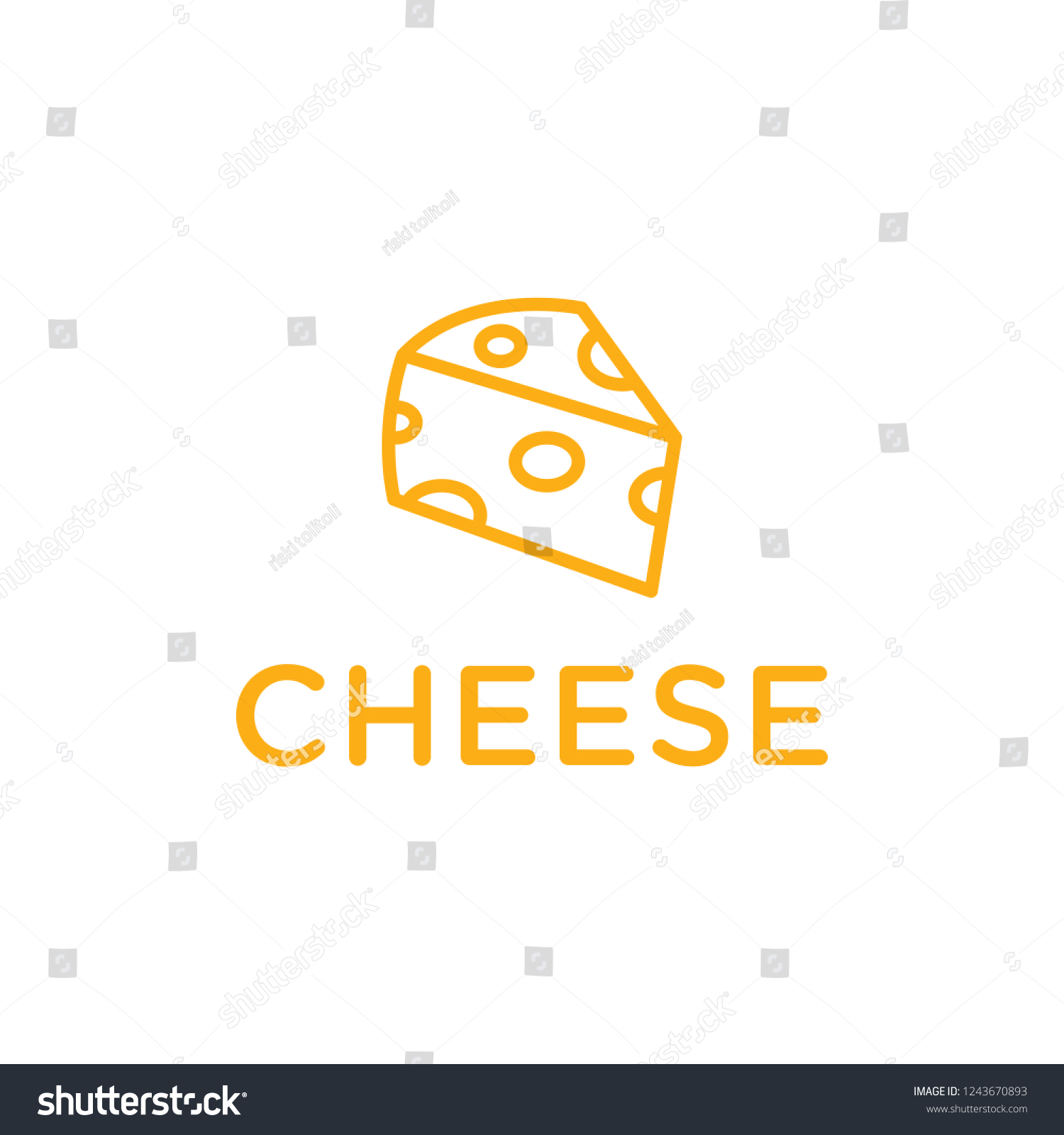 Minimalist Cheese Logo Design Vector Stock Vector (Royalty Free ...