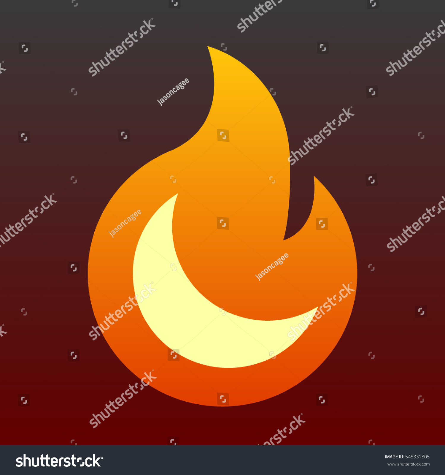 Minimalist Flame Icon Stock Vector (Royalty Free) 545331805 | Shutterstock