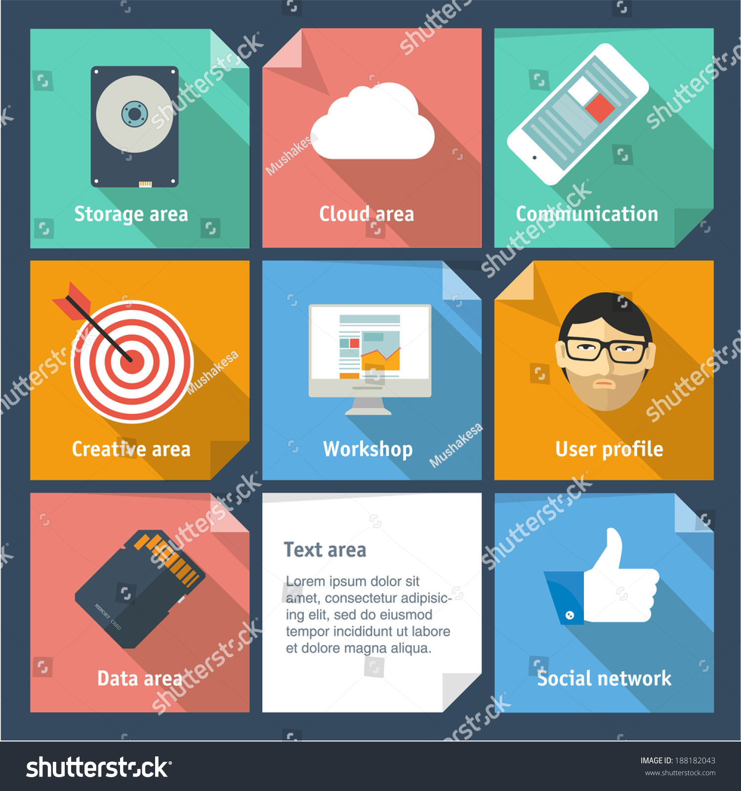 Minimalist Flat Ui Vector Design Element Stock Vector (Royalty Free ...