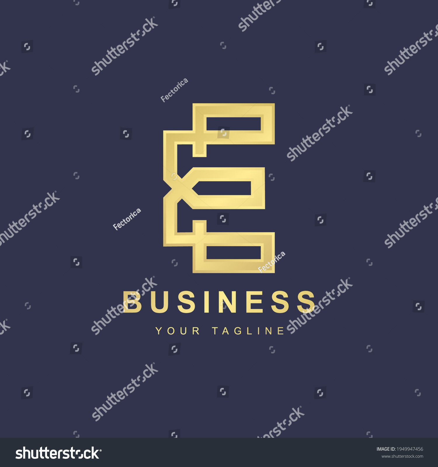 Minimalist Letter E Logo Template Design Stock Vector (Royalty Free ...