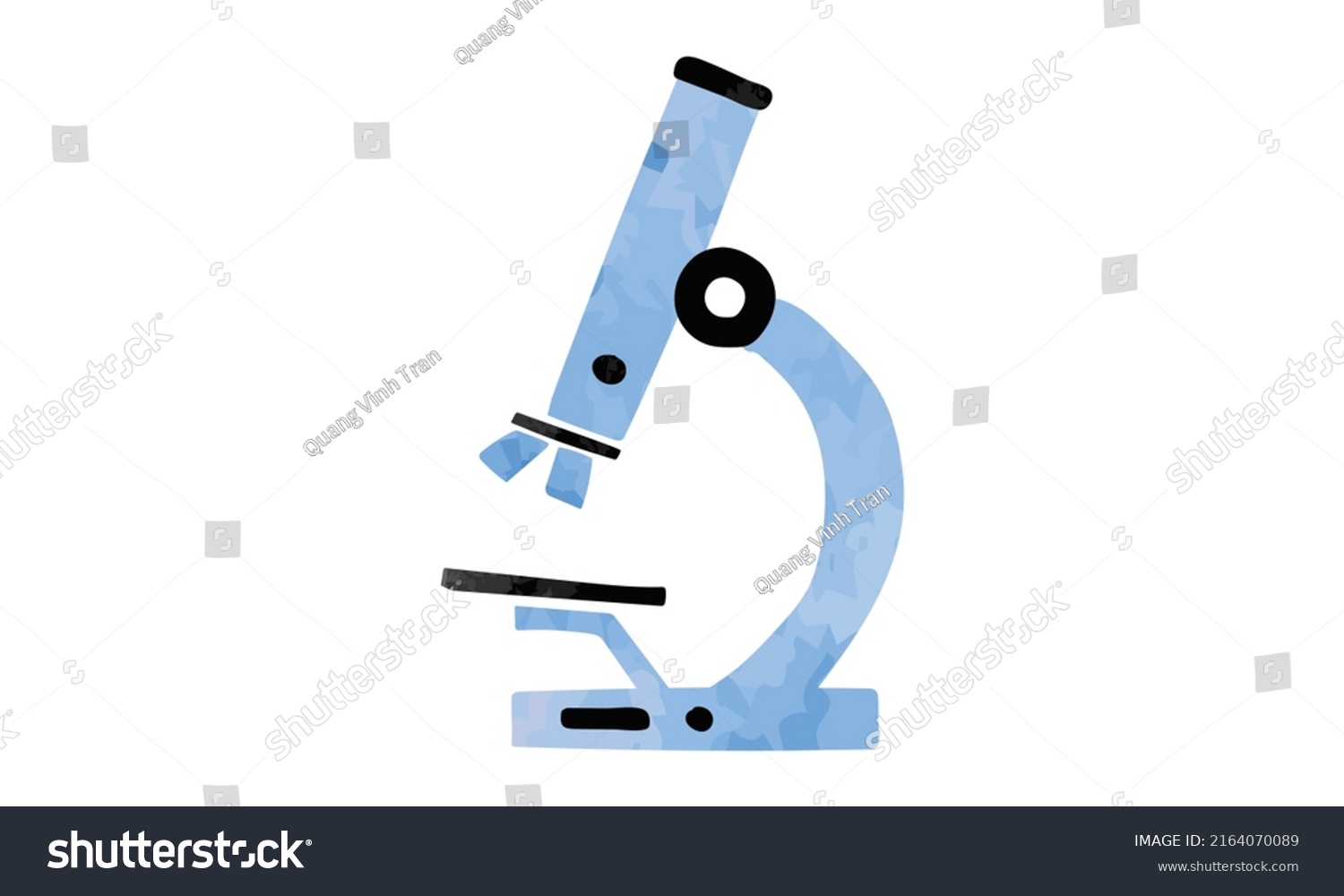 Minimalist Microscope Watercolor Hand Drawn Vector Stock Vector ... Minimalist Microscope Watercolor Hand Drawn Vector Stock Vector ...
