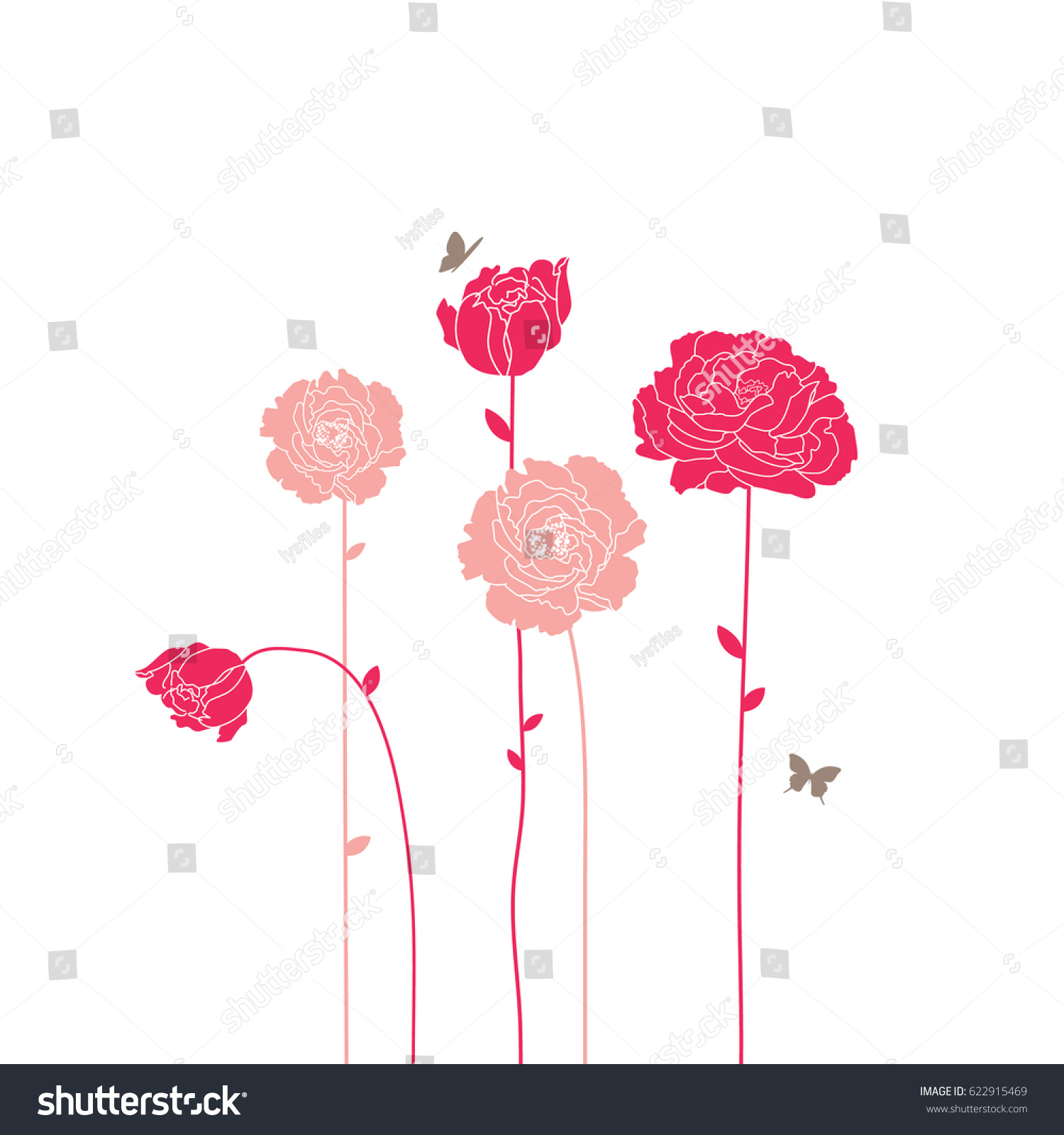 6,811 Single stem peonies Images, Stock Photos & Vectors | Shutterstock