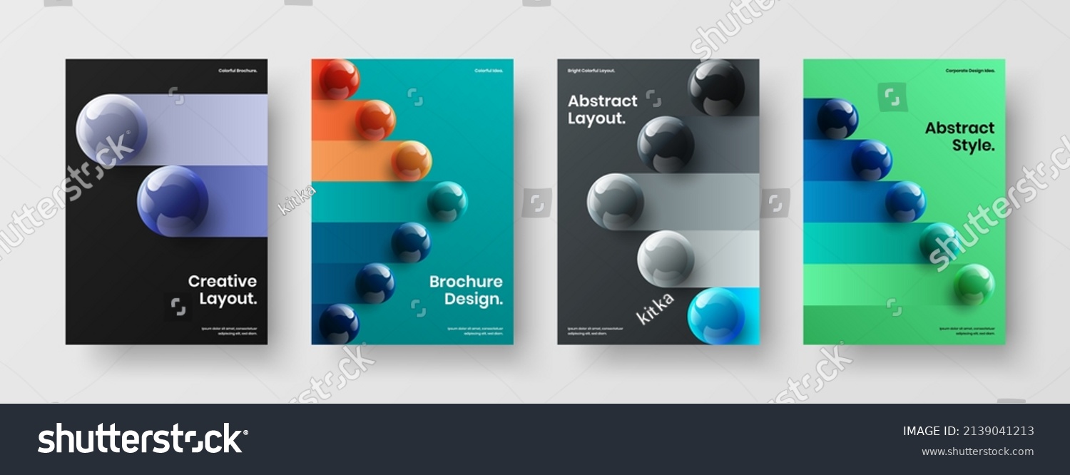 Minimalistic Front Page A4 Design Vector Stock Vector (Royalty Free ...