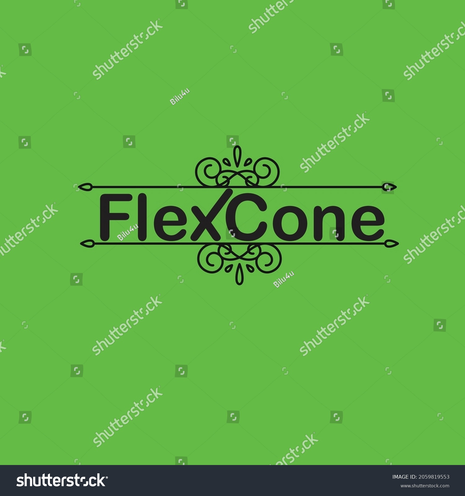 Minimalistic Text Logo Design Design Stock Vector (Royalty Free ...