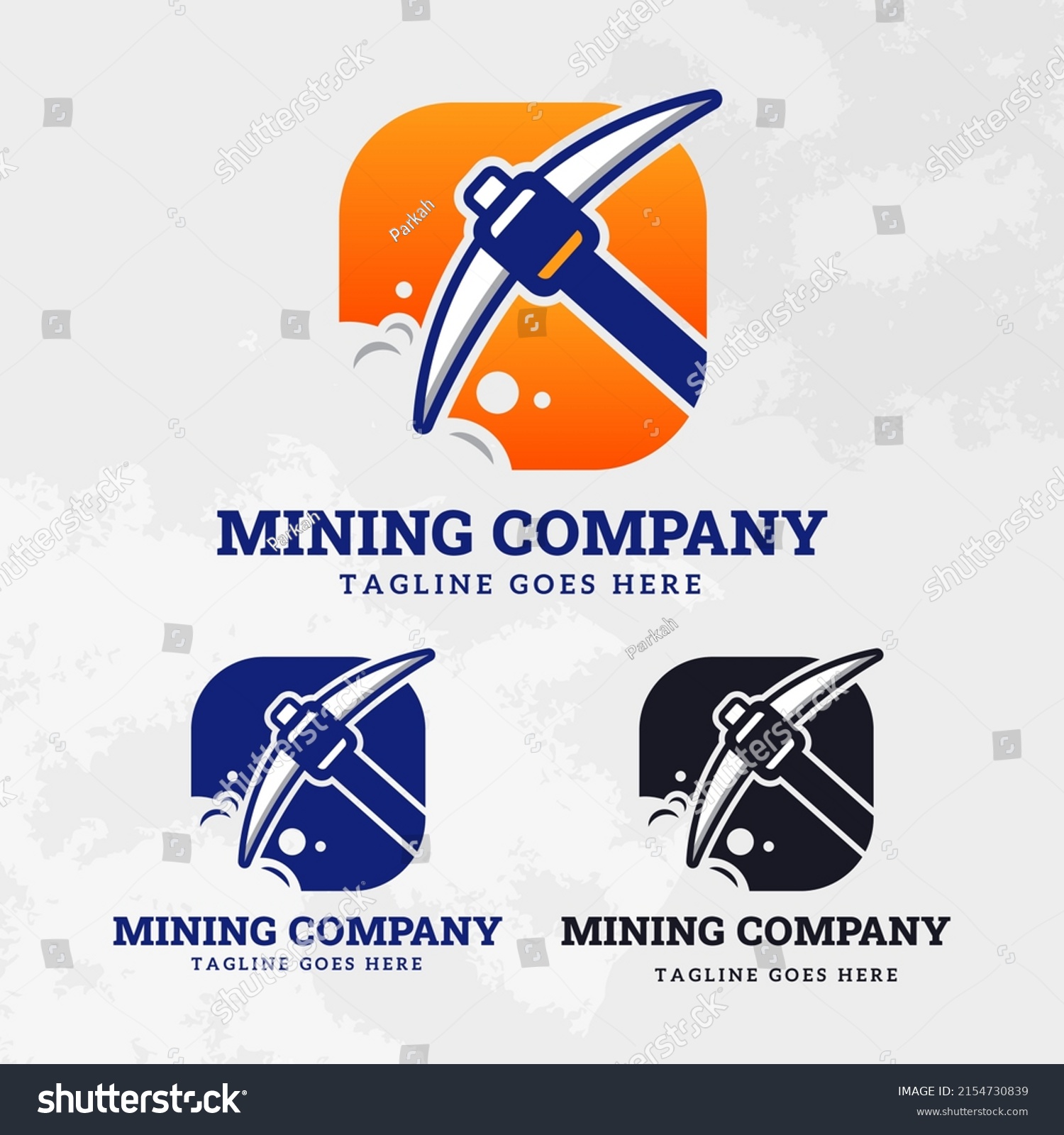 Mining Company Logo Vector Design Template Stock Vector (Royalty Free ...