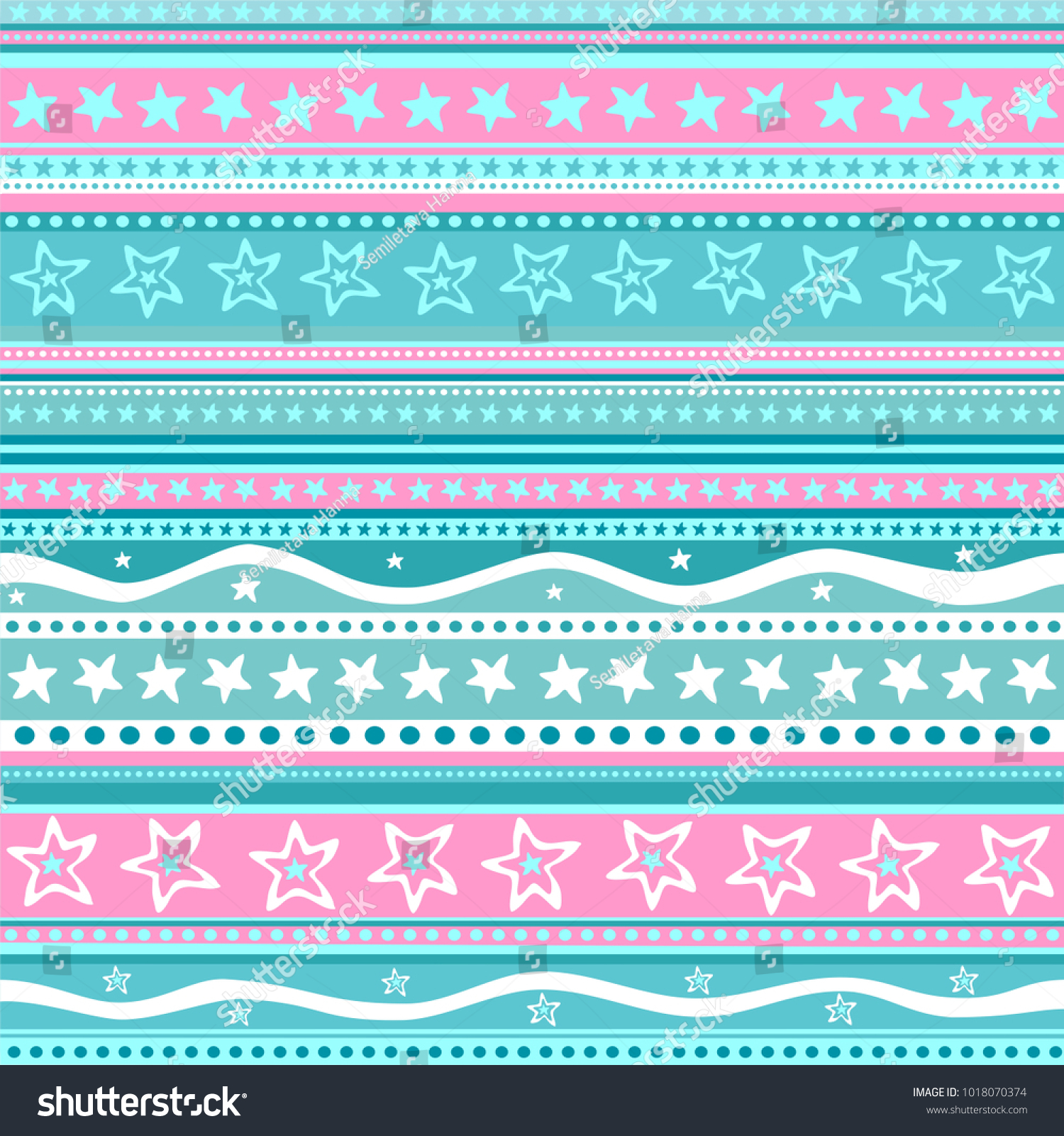 Mint Pink Background Seamless Stripped Pattern Stock Vector (Royalty ...