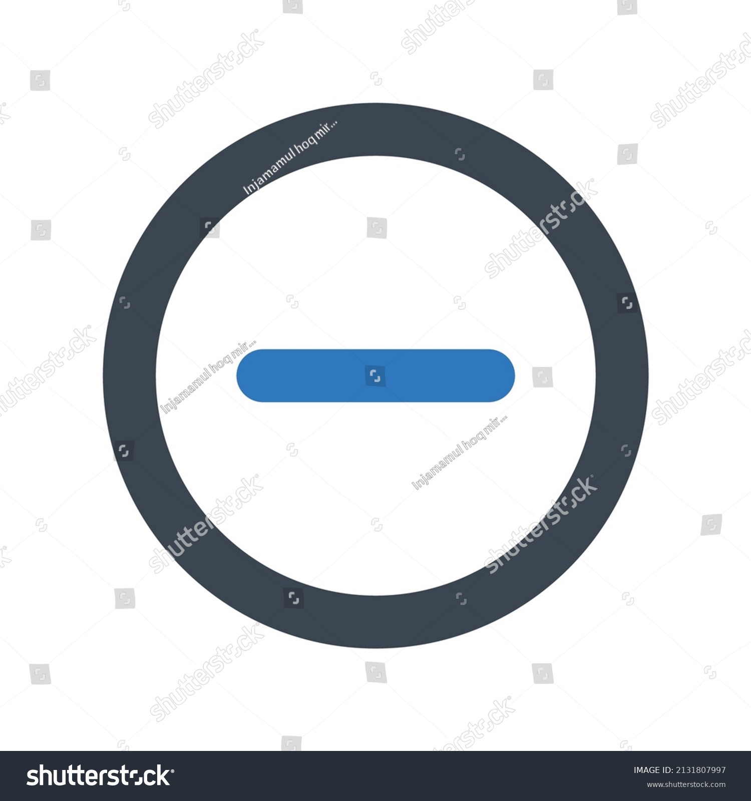 Minus Remove Iconcancel Vector Illustration Stock Vector (Royalty Free ...