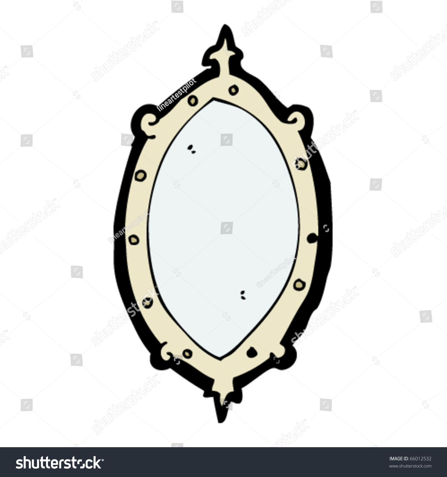 Mirror Cartoon Stock Vector Illustration 66012532 : Shutterstock