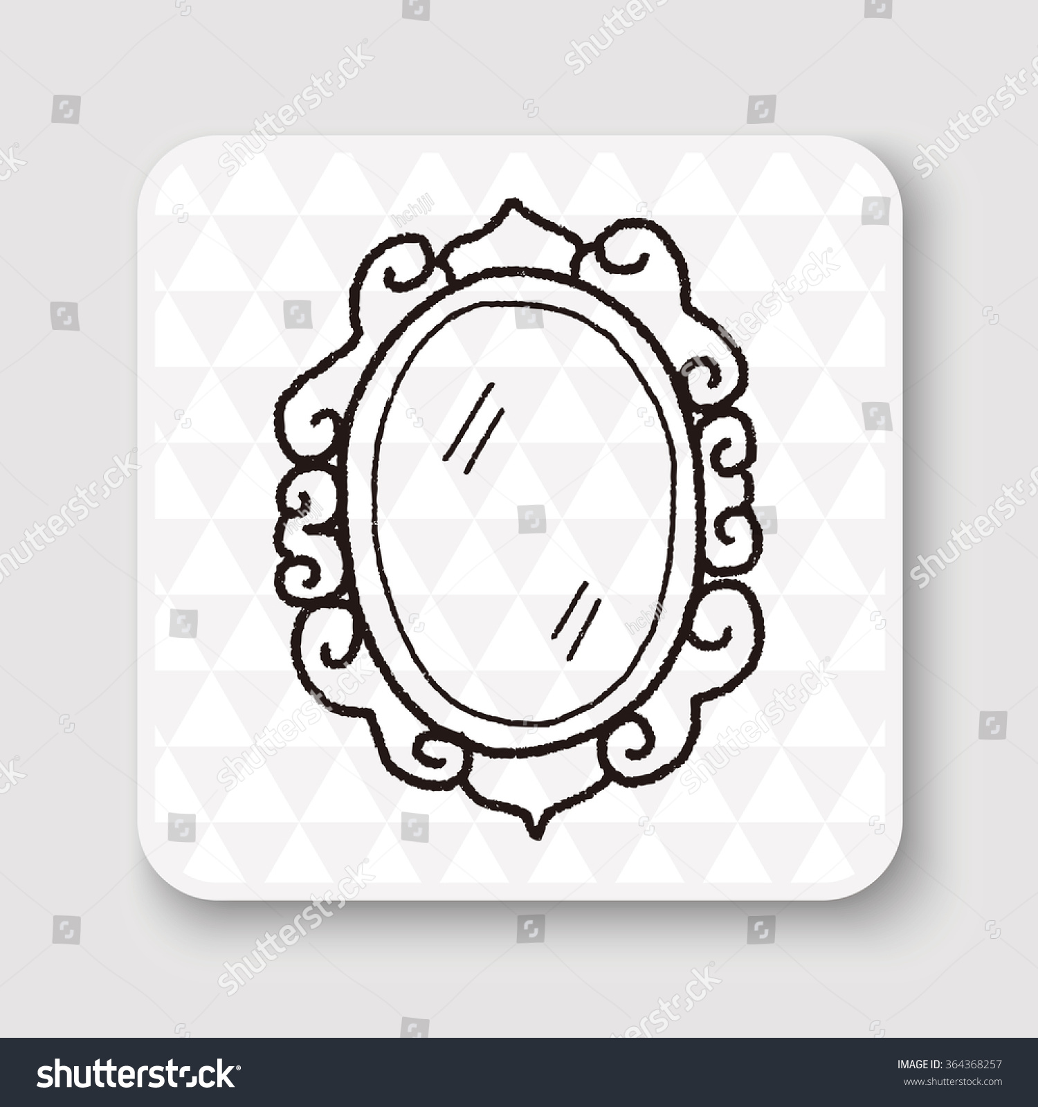 Mirror Doodle Stock Vector (Royalty Free) 364368257 | Shutterstock