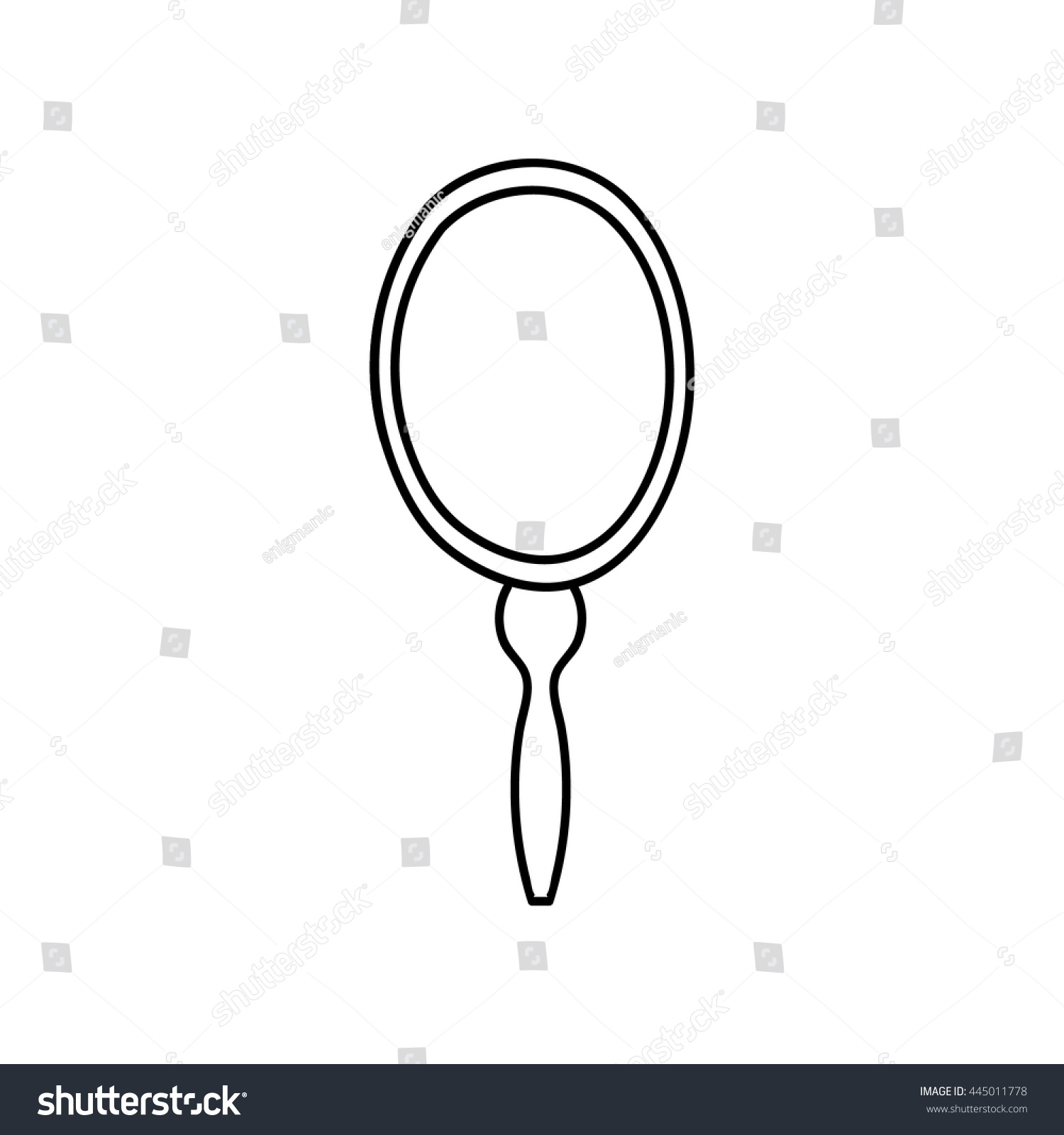 Mirror Outline Doodle Icon Stock Vector (Royalty Free) 445011778 ...