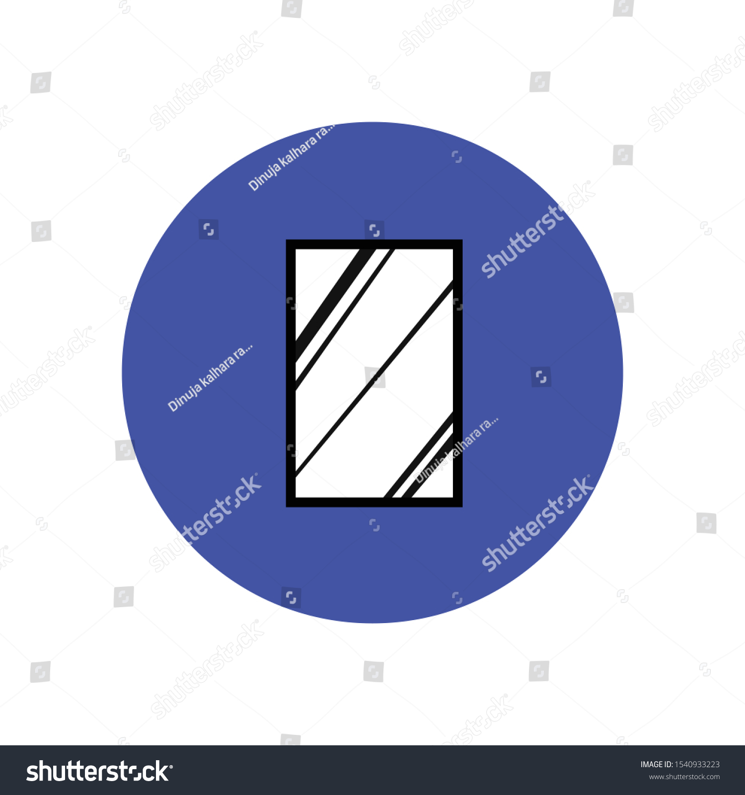 Mirror Simple Illustration Clip Art Vector Stock Vector (Royalty Free ...