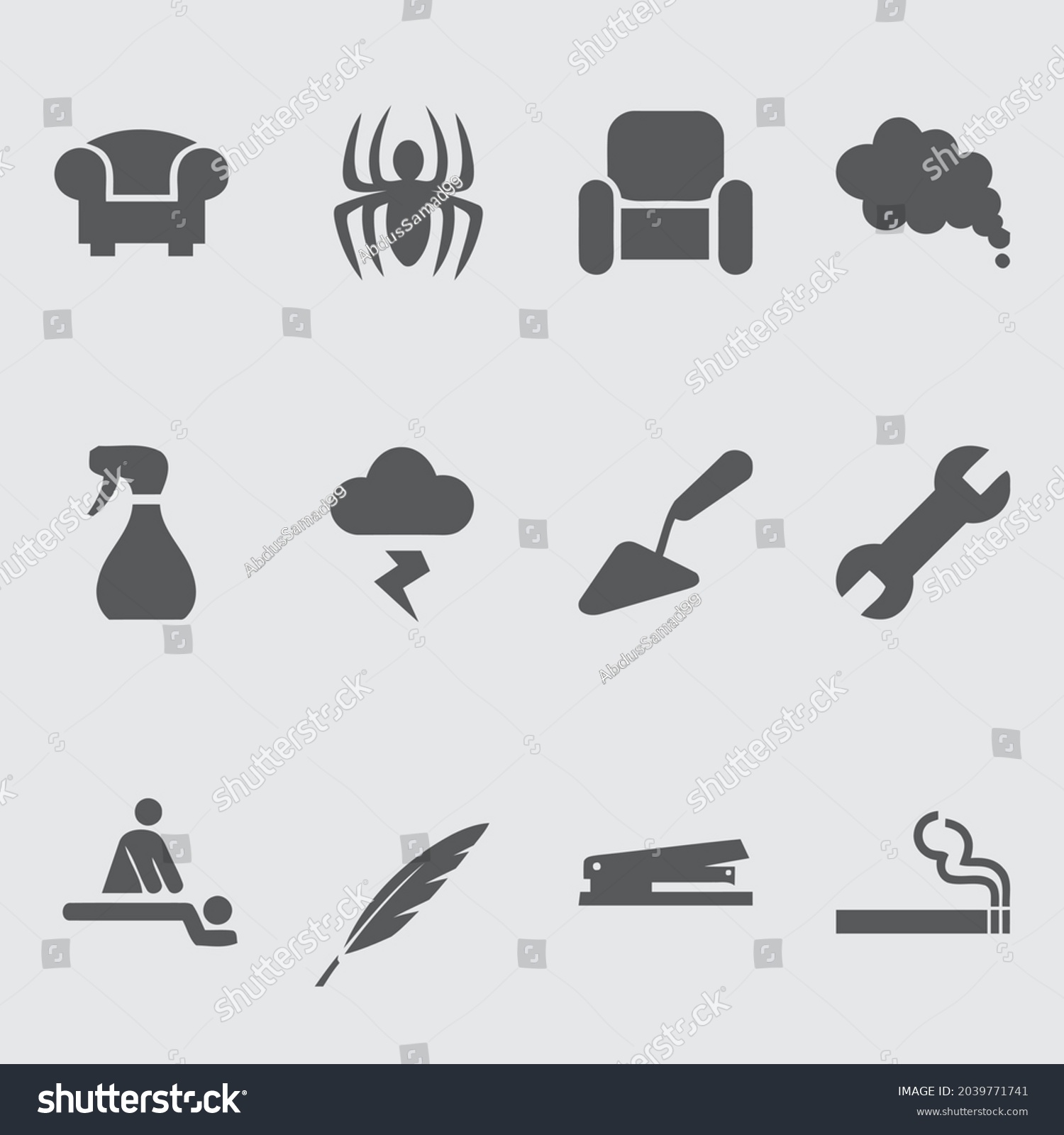 Miscellaneous Icon Pack Design Template 库存矢量图（免版税）2039771741 | Shutterstock