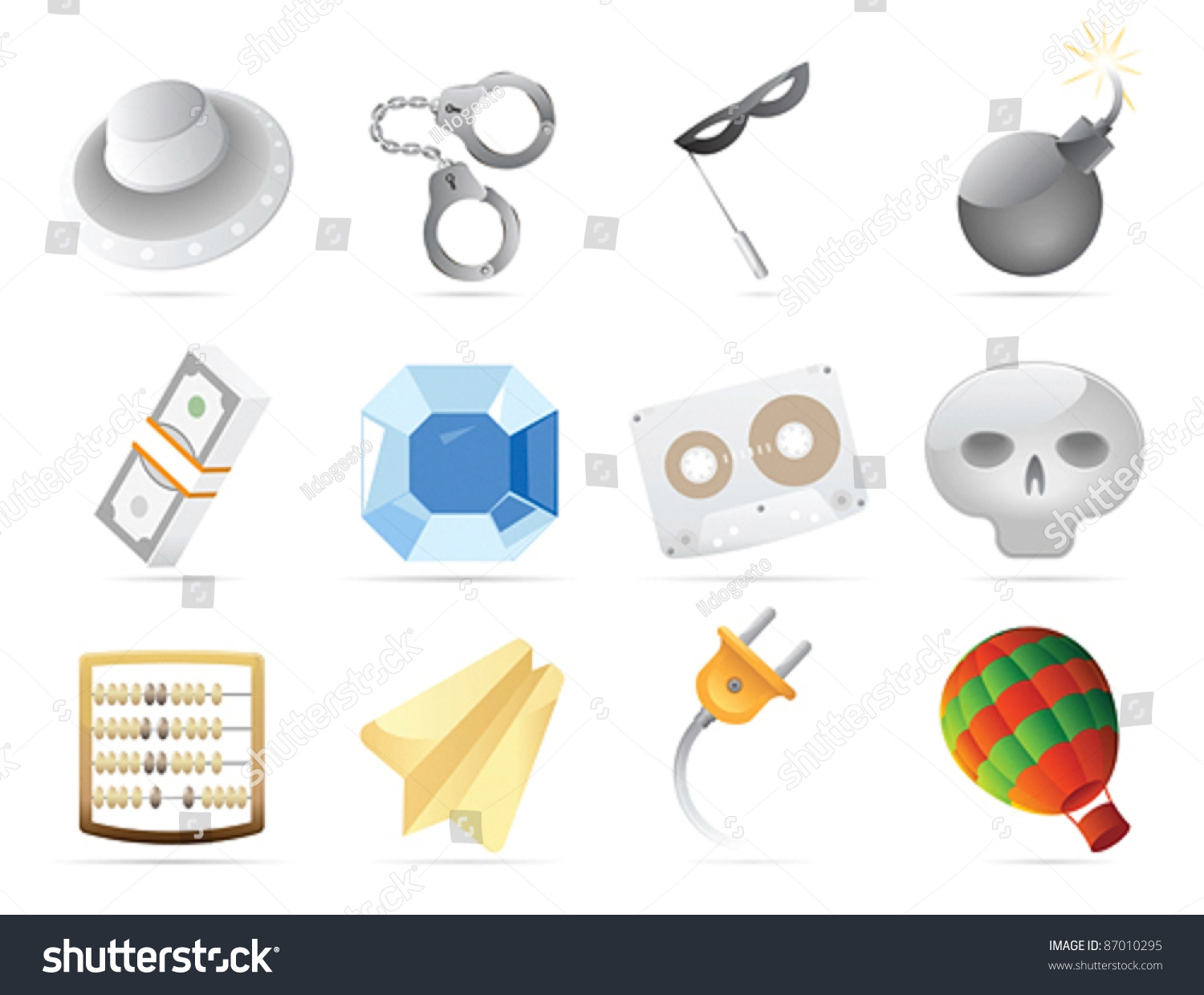 Miscellaneous Icons Vector Illustration Stock Vector (Royalty Free ...