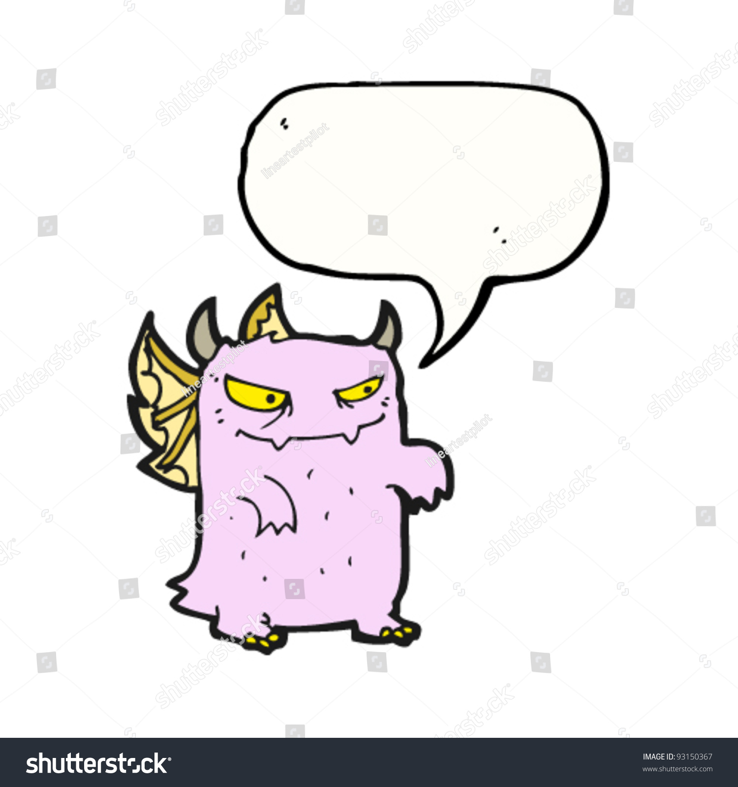 Mischievous Little Imp Cartoon Stock Vector (Royalty Free) 93150367 ...