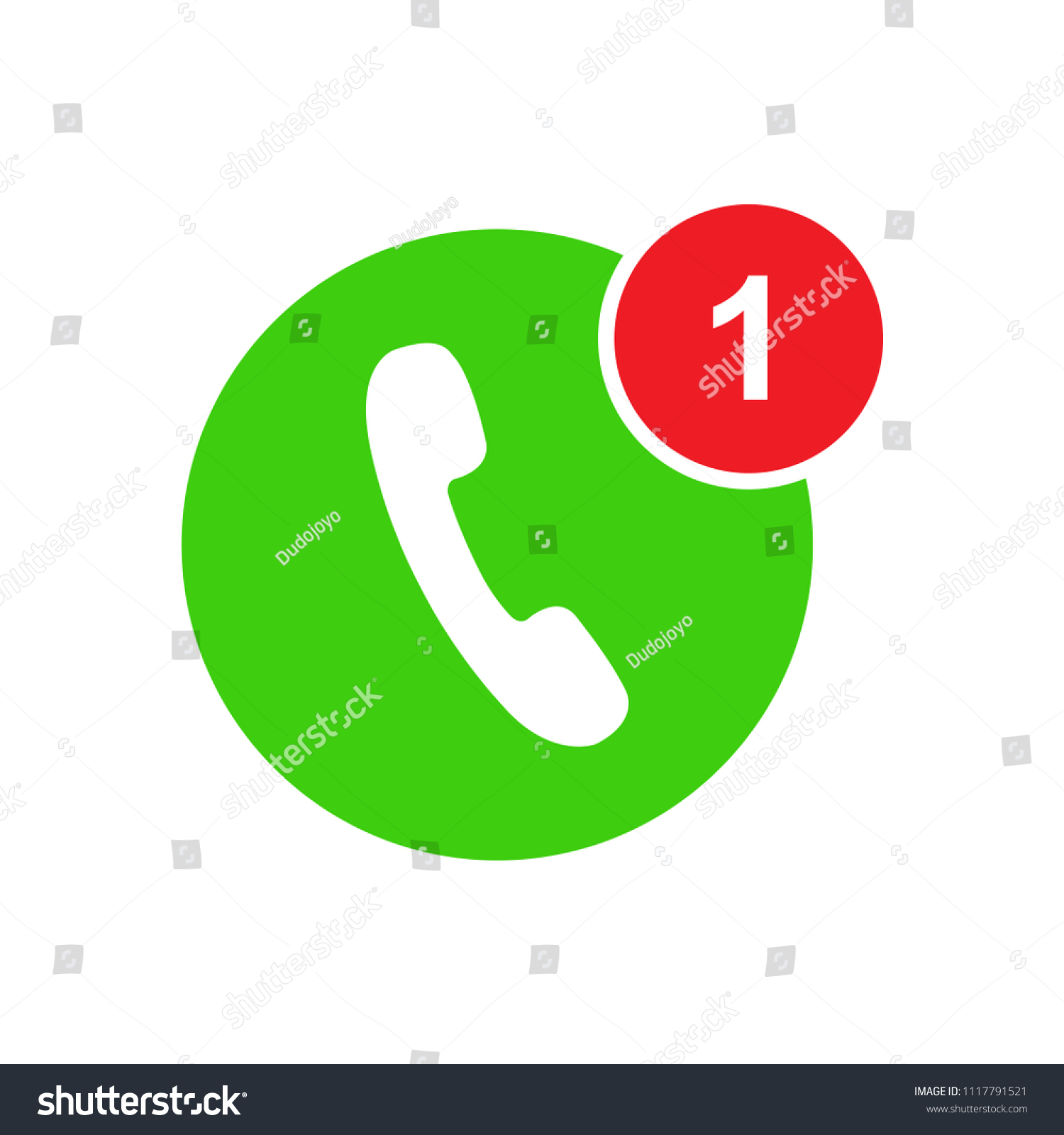 Miss Call Icon Vector: เวกเตอร์สต็อก (ปลอดค่าลิขสิทธิ์) 1117791521 ...