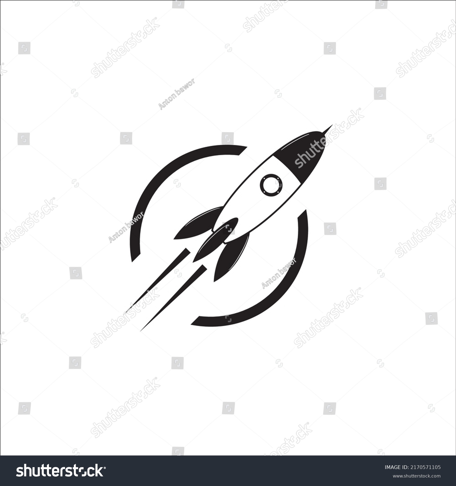 Missiles Icon Logo Vector Design Stock Vector (Royalty Free) 2170571105 ...