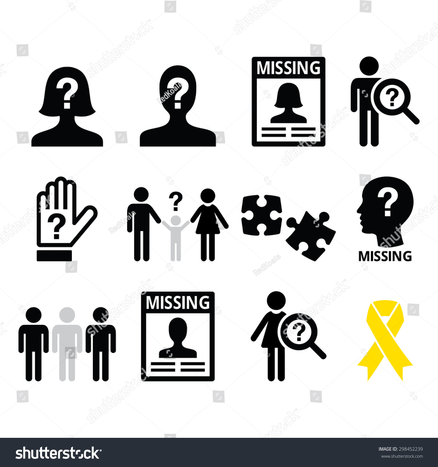 Missing Person Question Mark