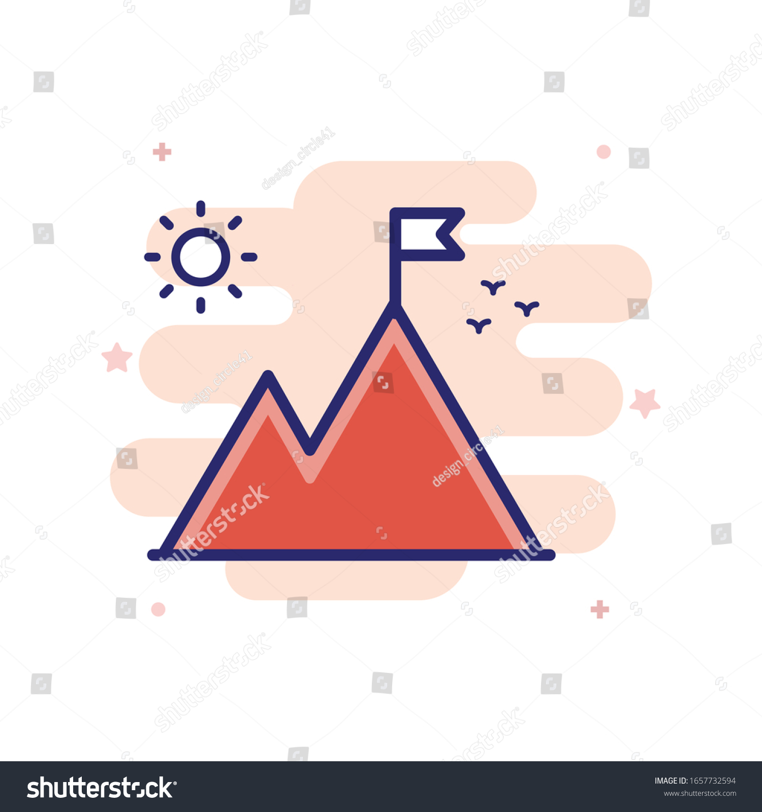 Mission Vector Illustrator Color Full Background Stock Vector (Royalty ...