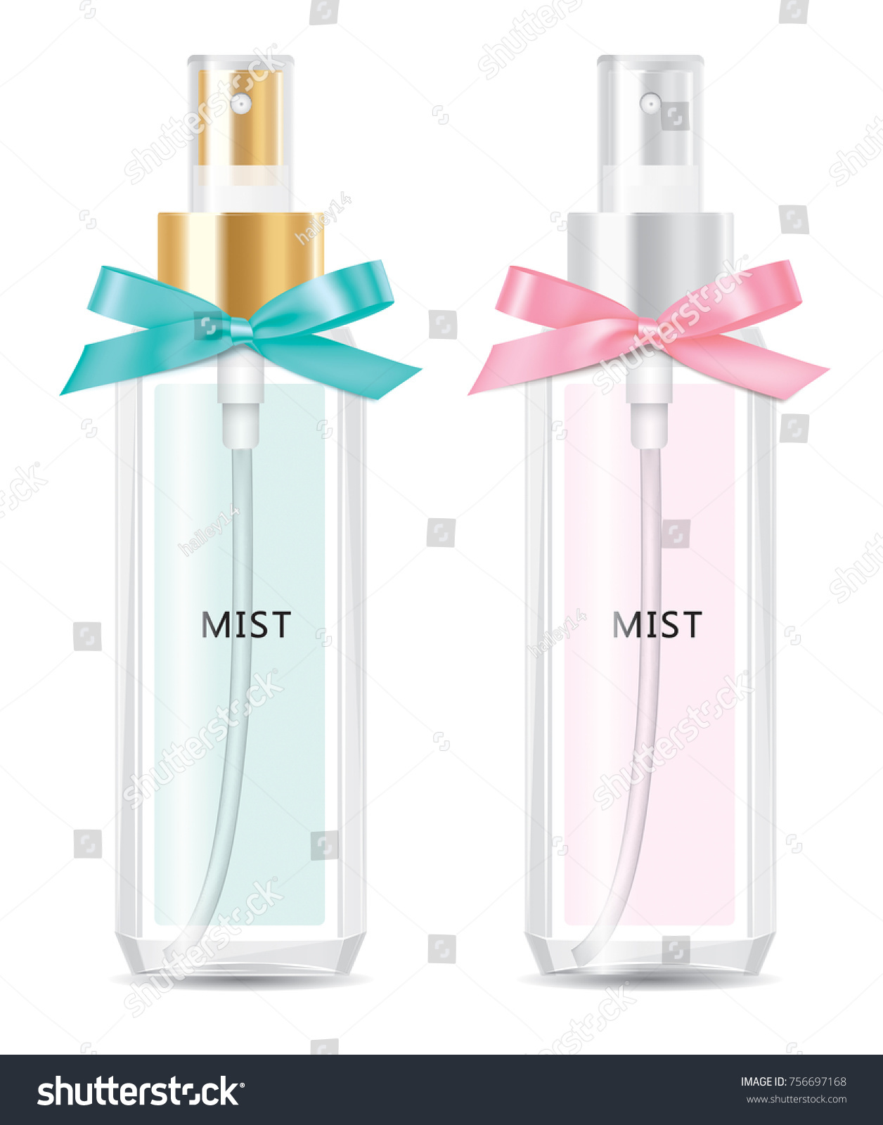 Mist Bottle Bow Isolated Mist Container Stock Vector (Royalty Free ...