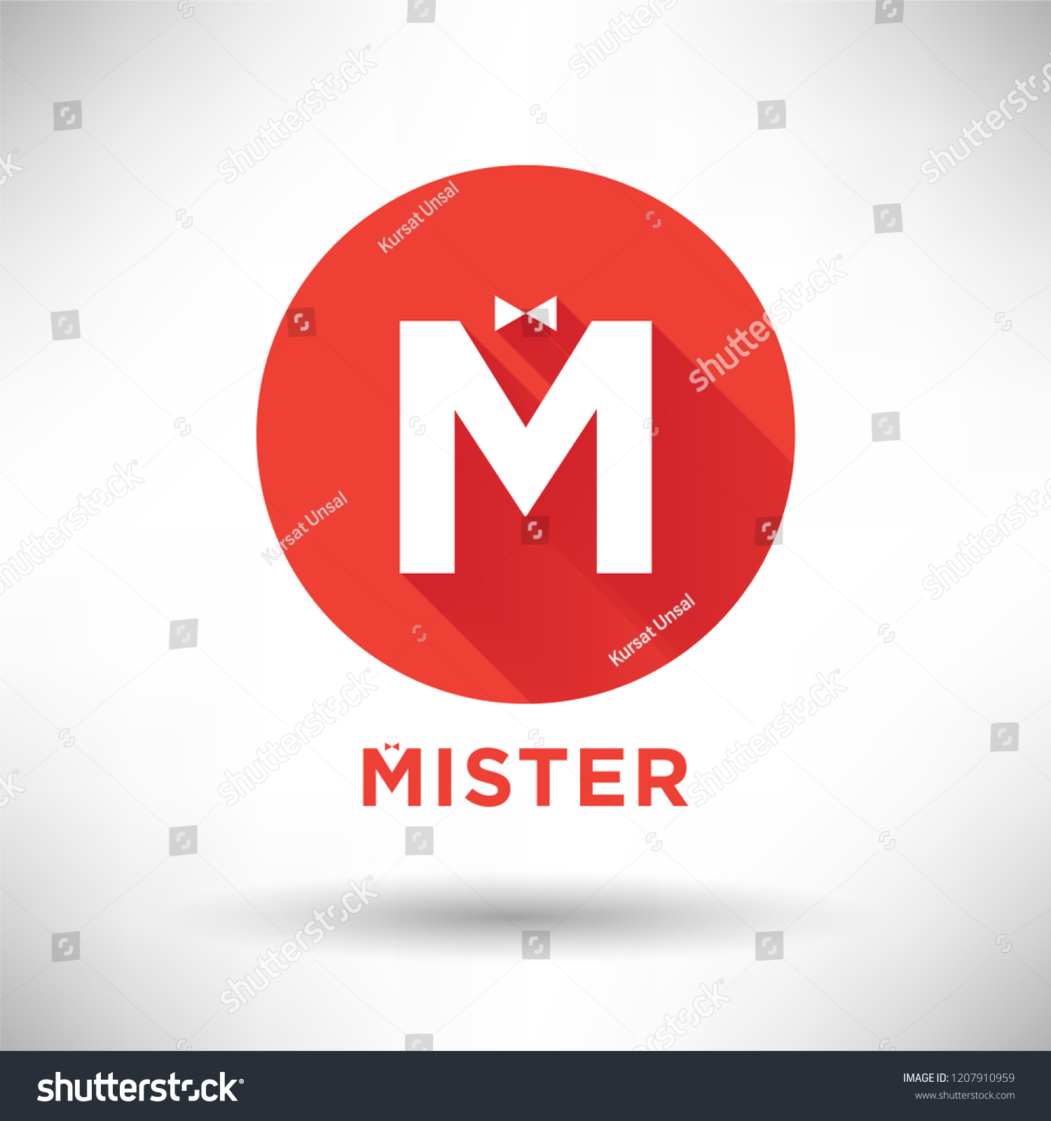 Mister Typography Design Template Stock Vector (Royalty Free ...