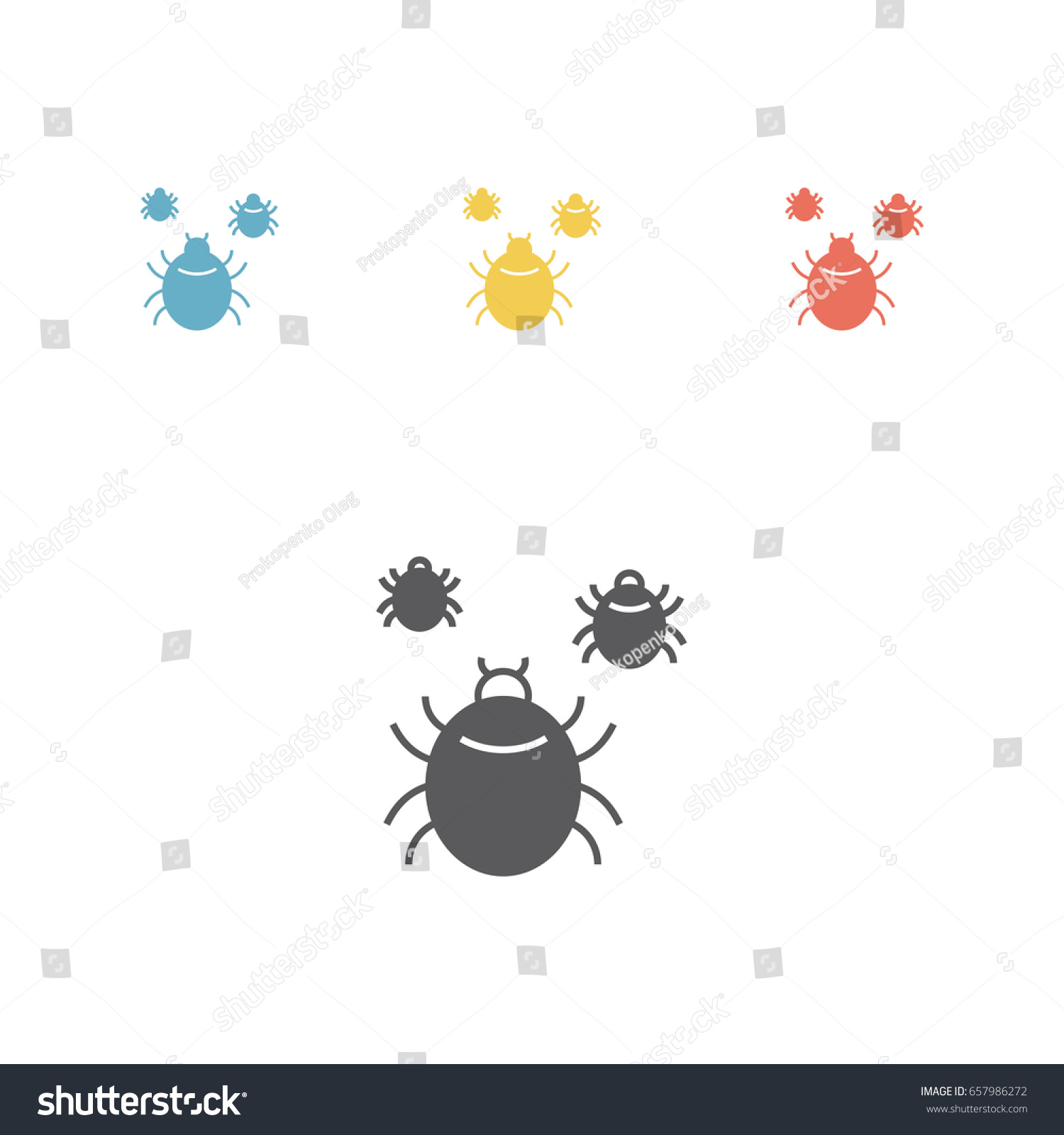 Mite Icon Vector Illustration Stock Vector (Royalty Free) 657986272