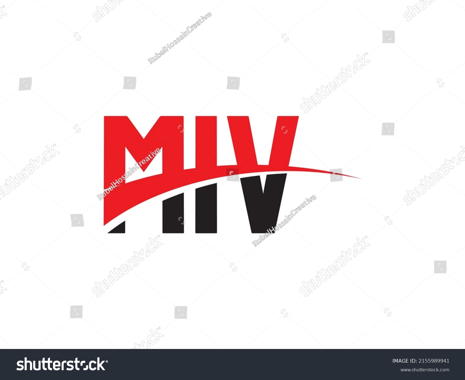 Miv Letter Initial Logo Design Vector Stock Vector (Royalty Free ...