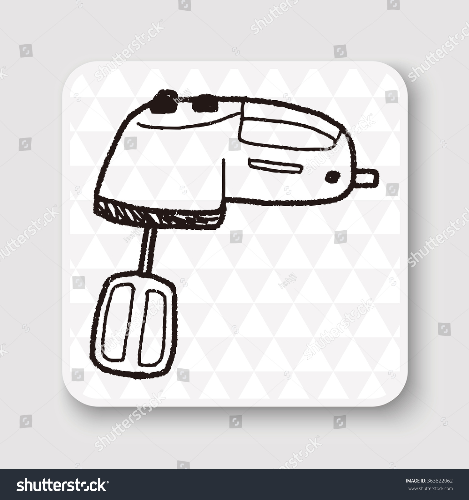 Mixer Doodle Stock Vector (Royalty Free) 363822062 | Shutterstock