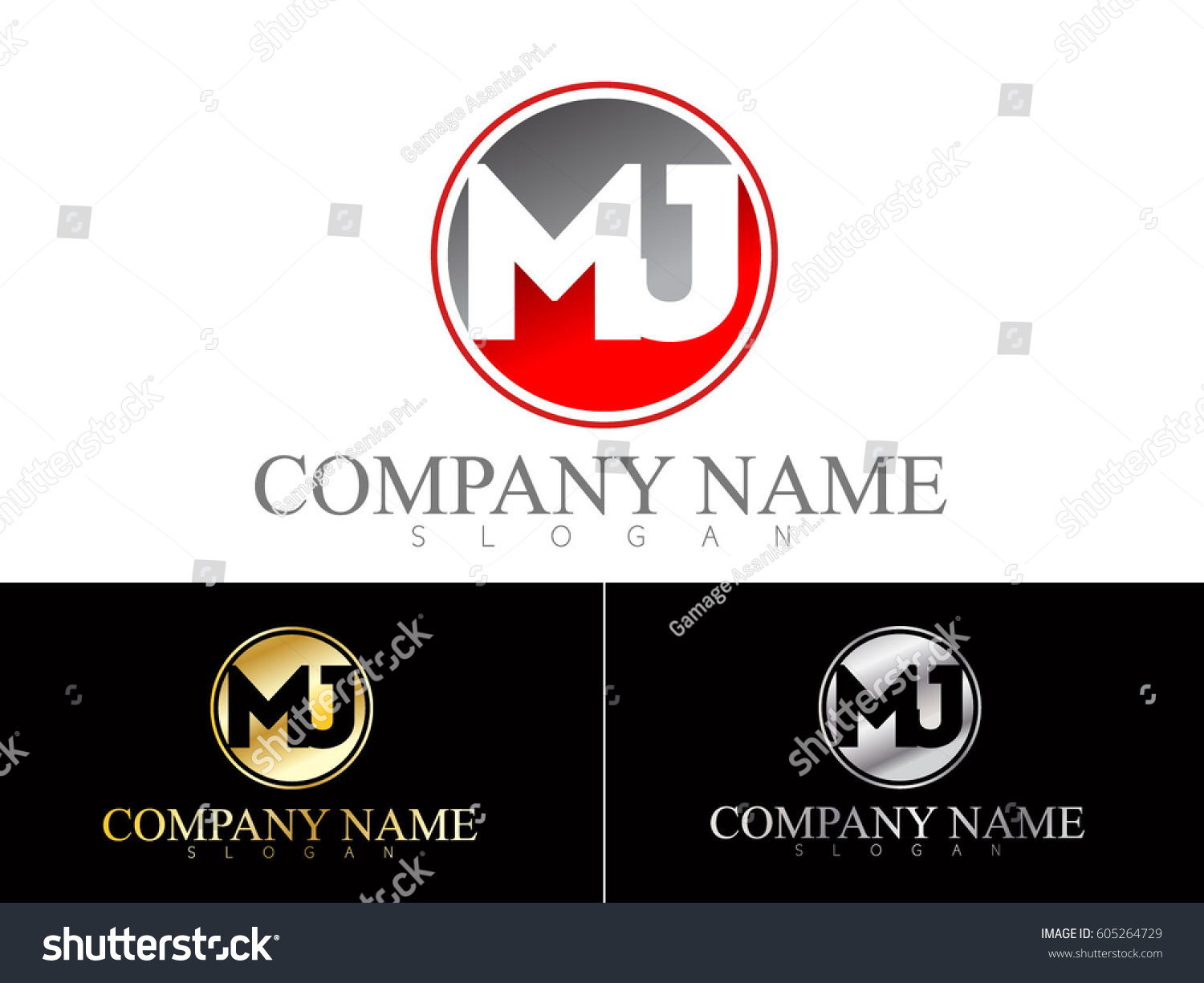 Mj Font Logo Stock Vector (Royalty Free) 605264729 | Shutterstock
