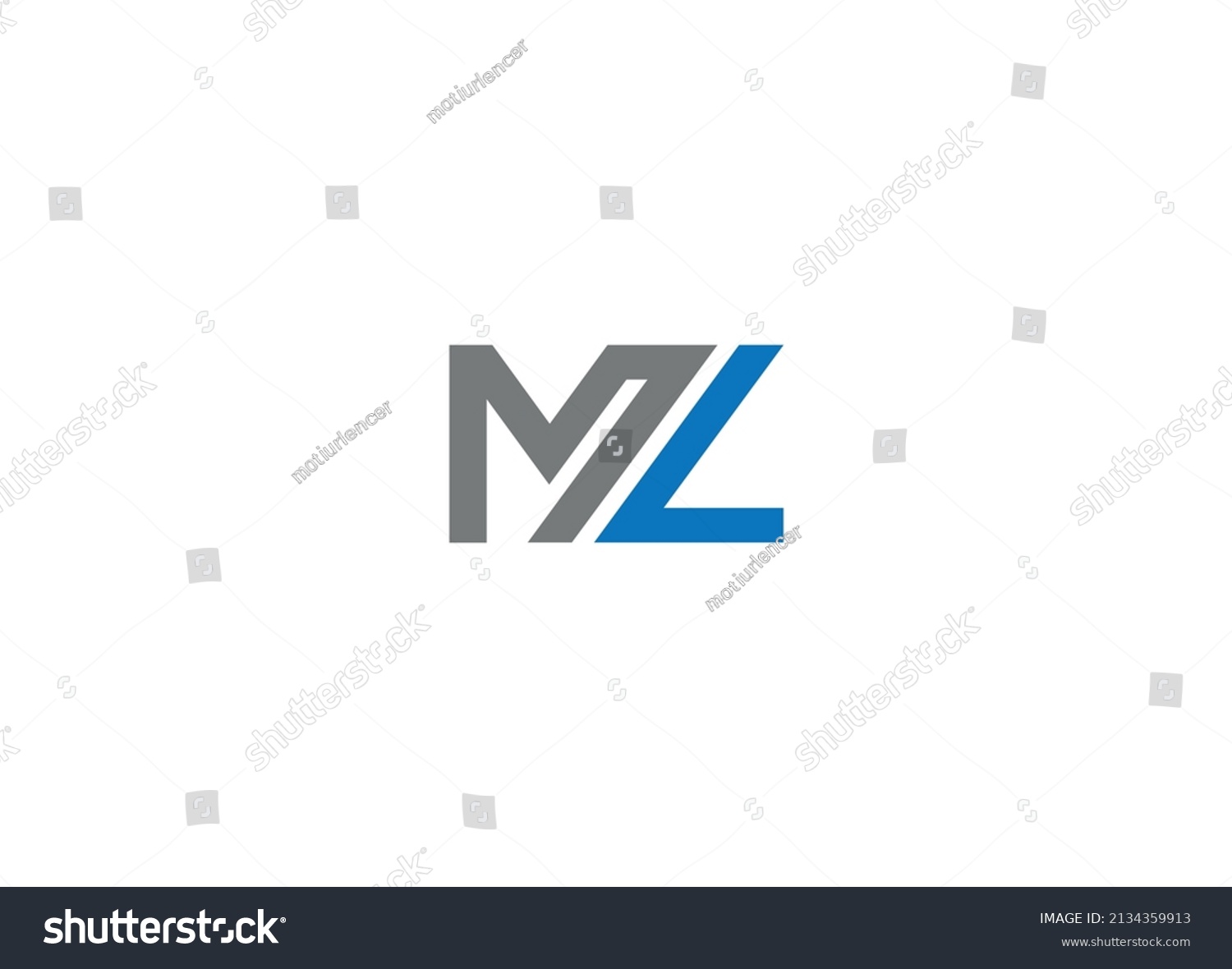 Ml Initial Logo Design Creative Modern Stock Vector (Royalty Free ...