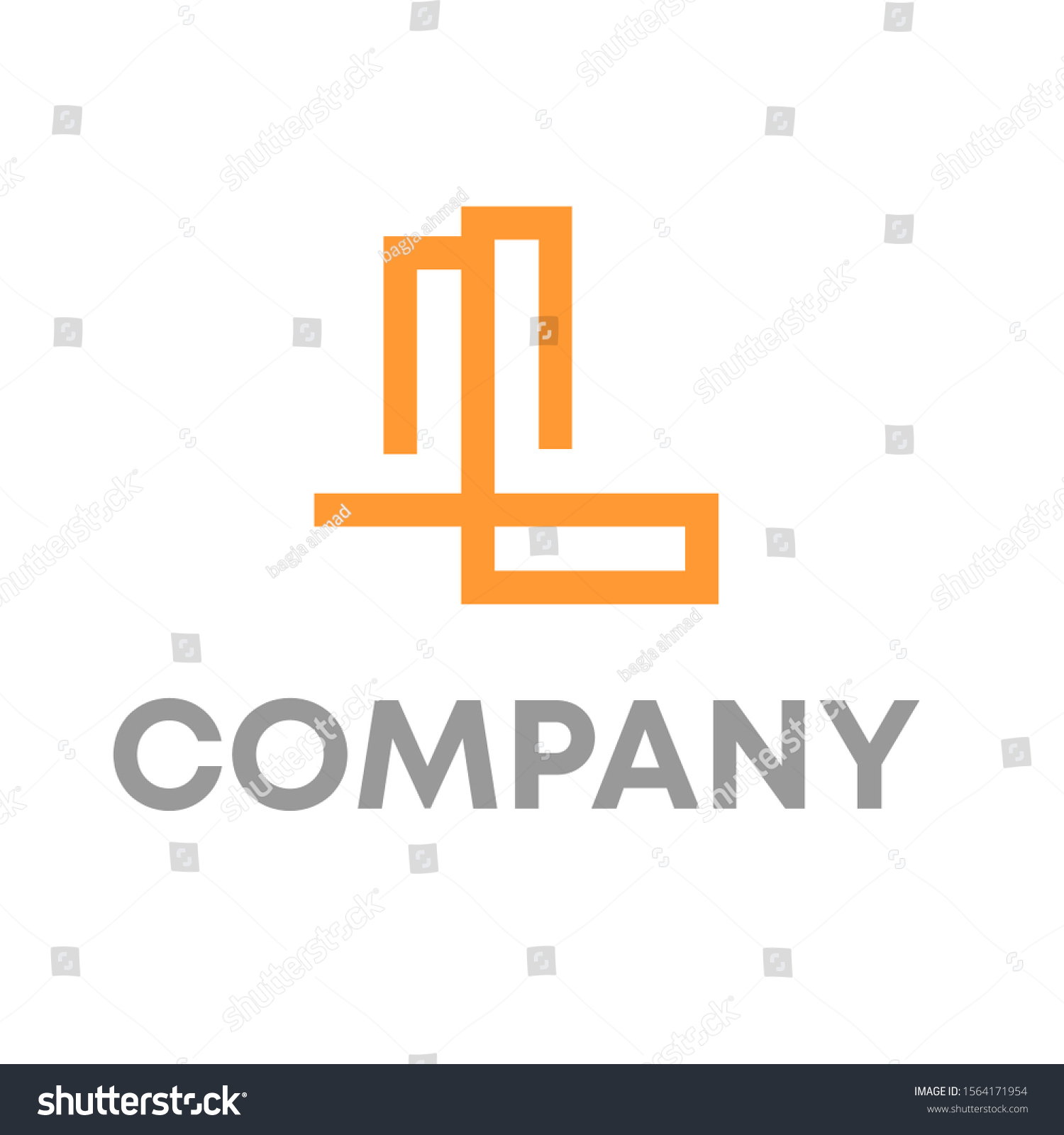 Ml Logo Vector Design Template Sign Stock Vector (Royalty Free ...