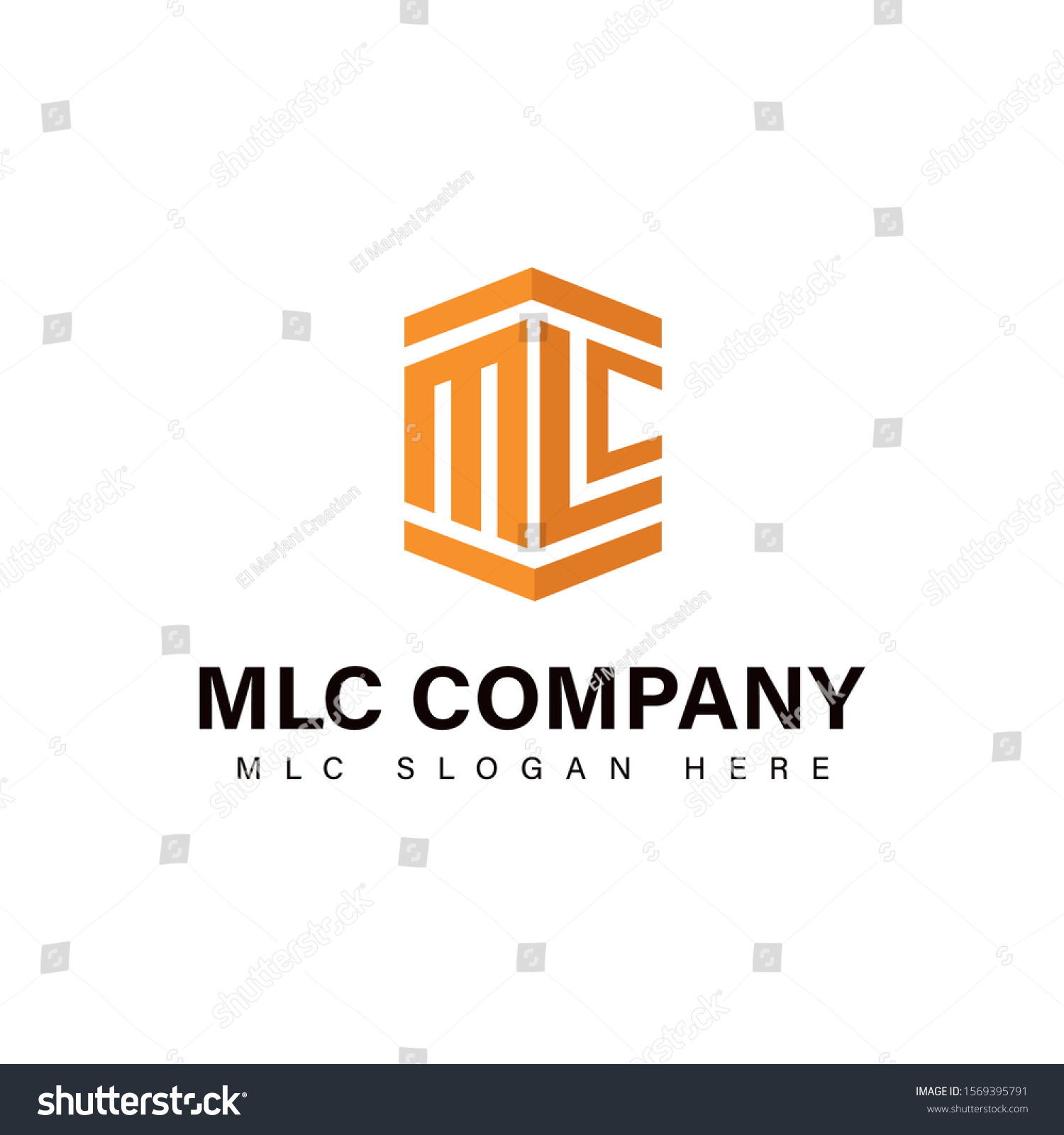 Mlc Letter Logo Design Mlc Vector Stock Vector (Royalty Free ...