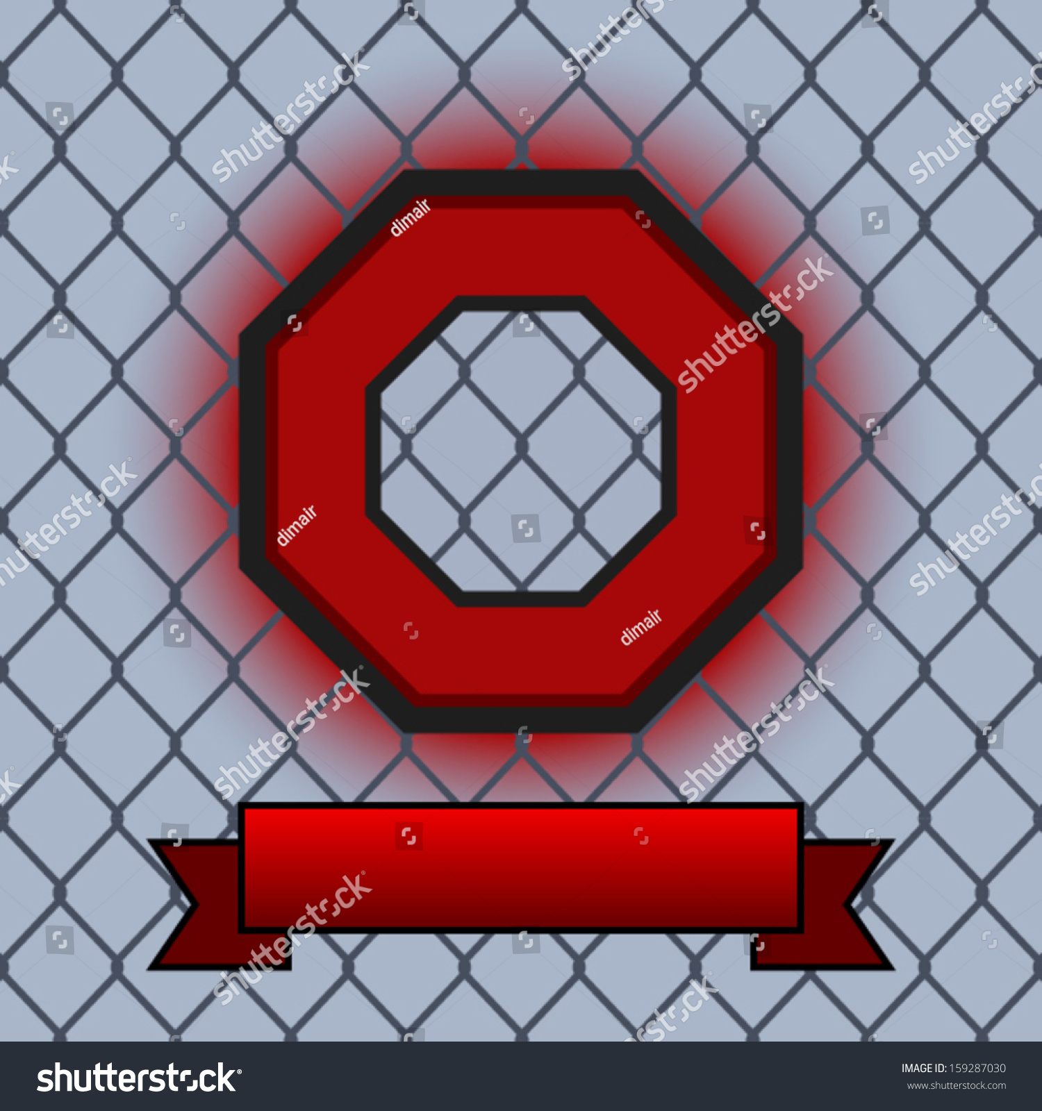 Mma Poster Banner Vector Stock Vector (Royalty Free) 159287030