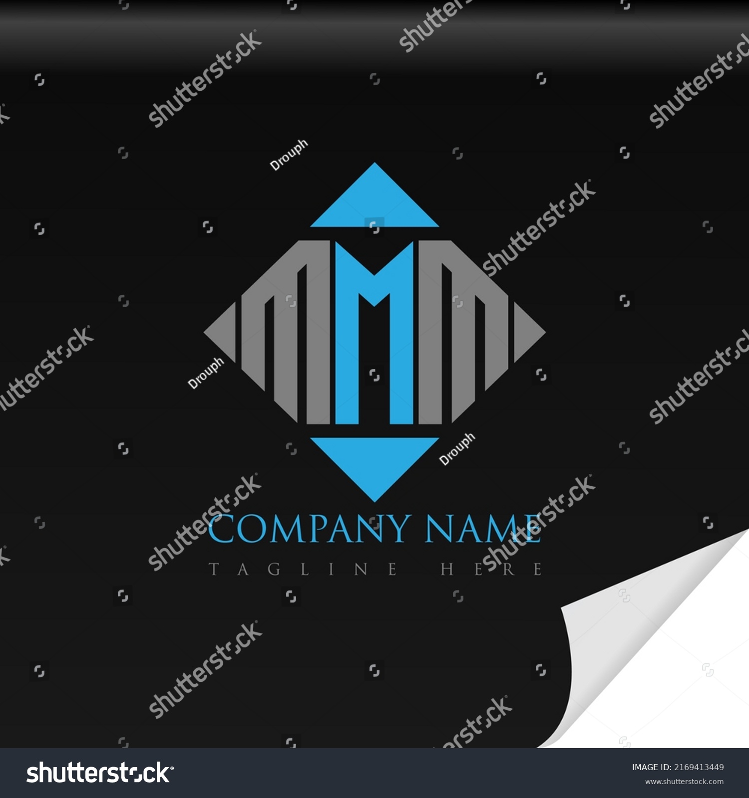 Mmm Logo Monogram Isolated On Circle Stock Vector (Royalty Free ...