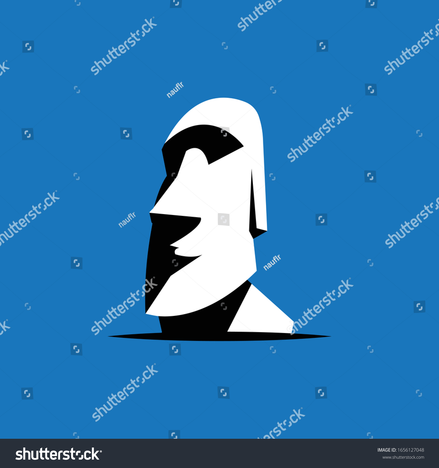 Moai Logo Icon Vector Illustration Stock Vector (Royalty Free ...