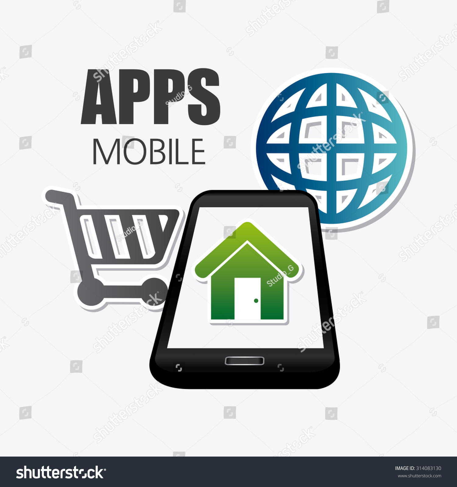 Mobile App Design Vector Illustration Eps Stock Vector (Royalty Free ...