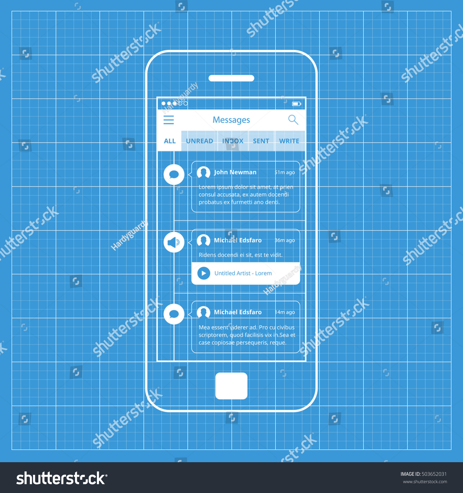 Mobile App Single Screen Ui Kit: เวกเตอร์สต็อก (ปลอดค่าลิขสิทธิ์ ...