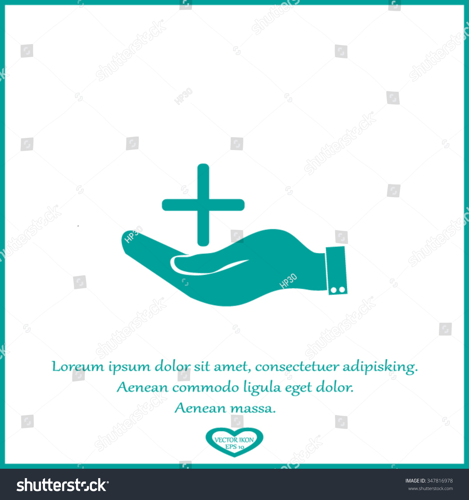 Mobile Application Helping Hand Stock Vector (Royalty Free) 347816978