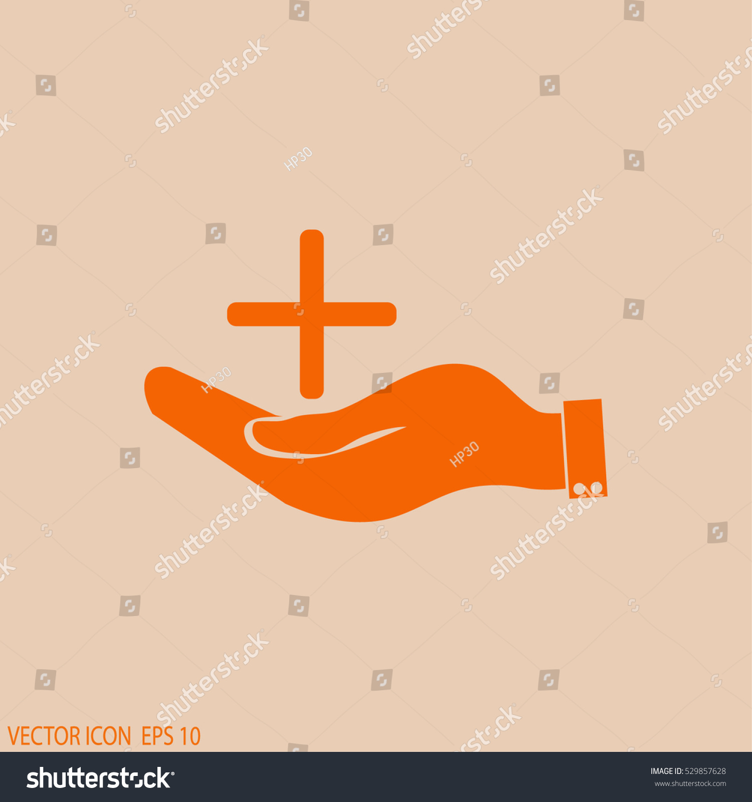 Mobile Application Helping Hand Stock Vector (Royalty Free) 529857628