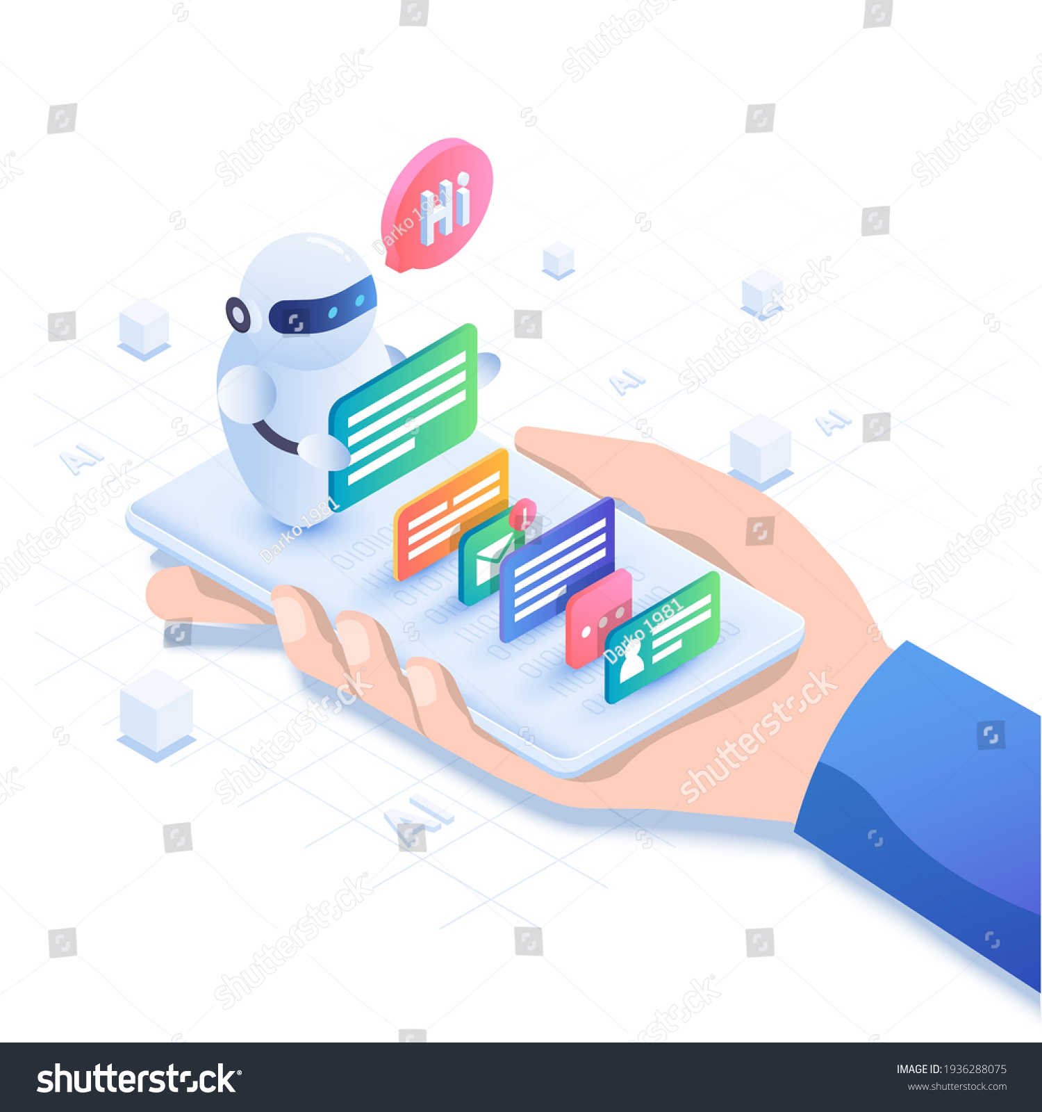 8,136 Chatbot background 图片、库存照片和矢量图 | Shutterstock