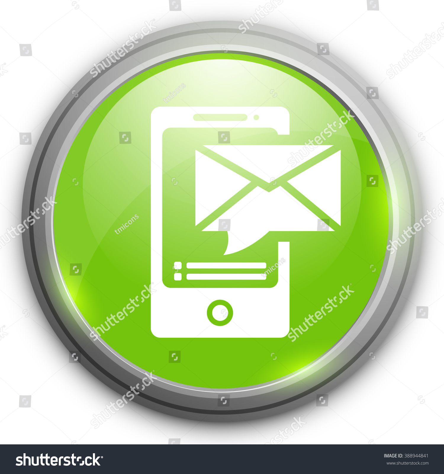 Mobile Devices Icon Sending Message Stock Vector (Royalty Free) 388944841