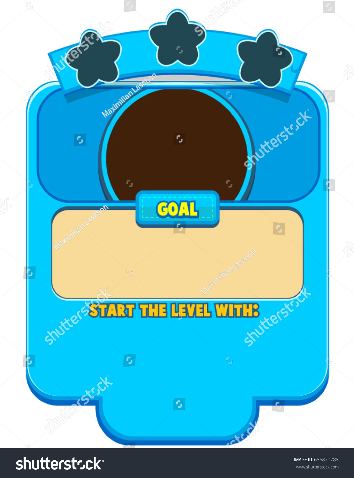 Mobile Game Assets User Interface Popup Stock Vector (Royalty Free ...