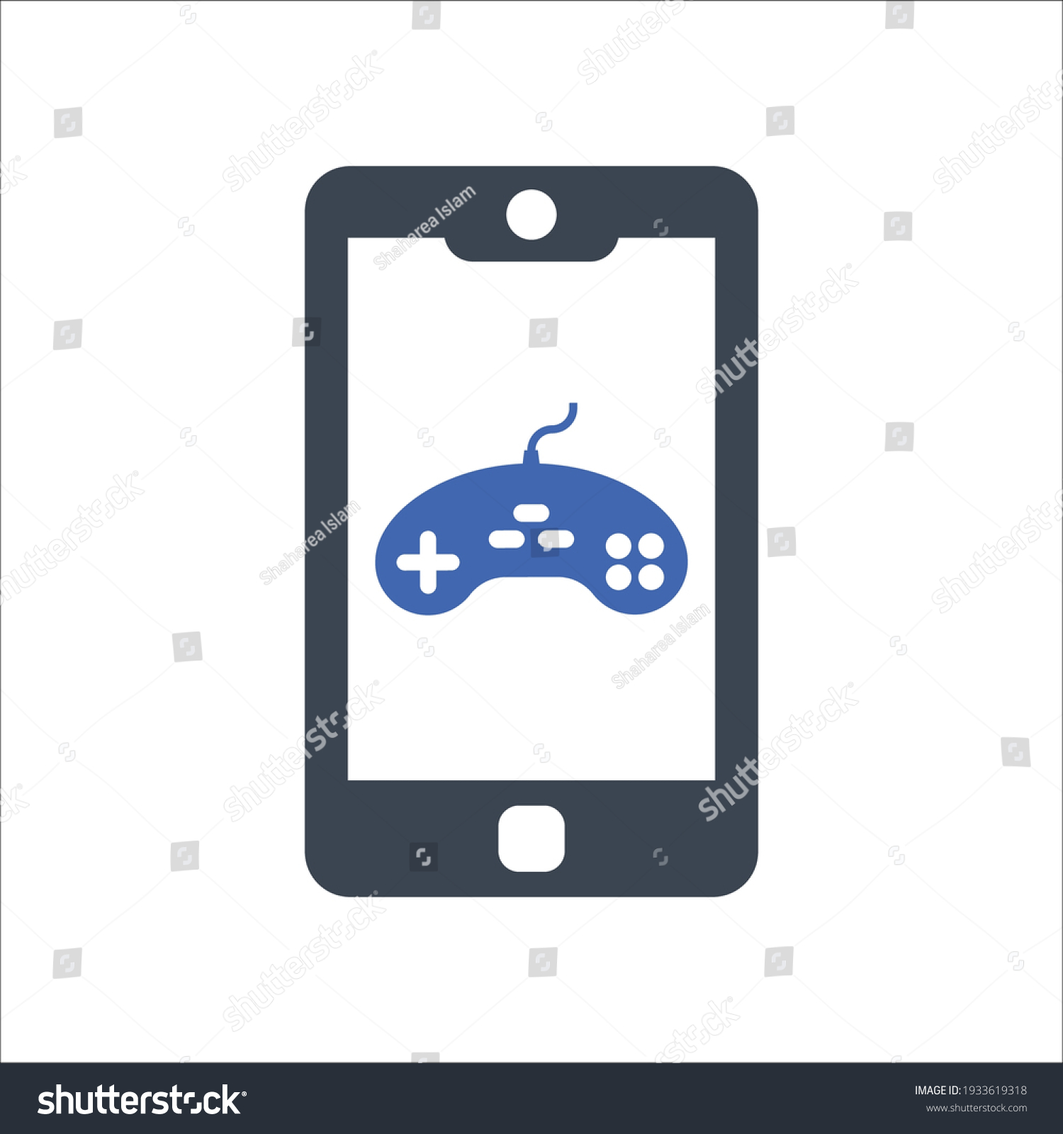 Mobile Game Icon Vector Graphics Stock Vector (Royalty Free) 1933619318 ...
