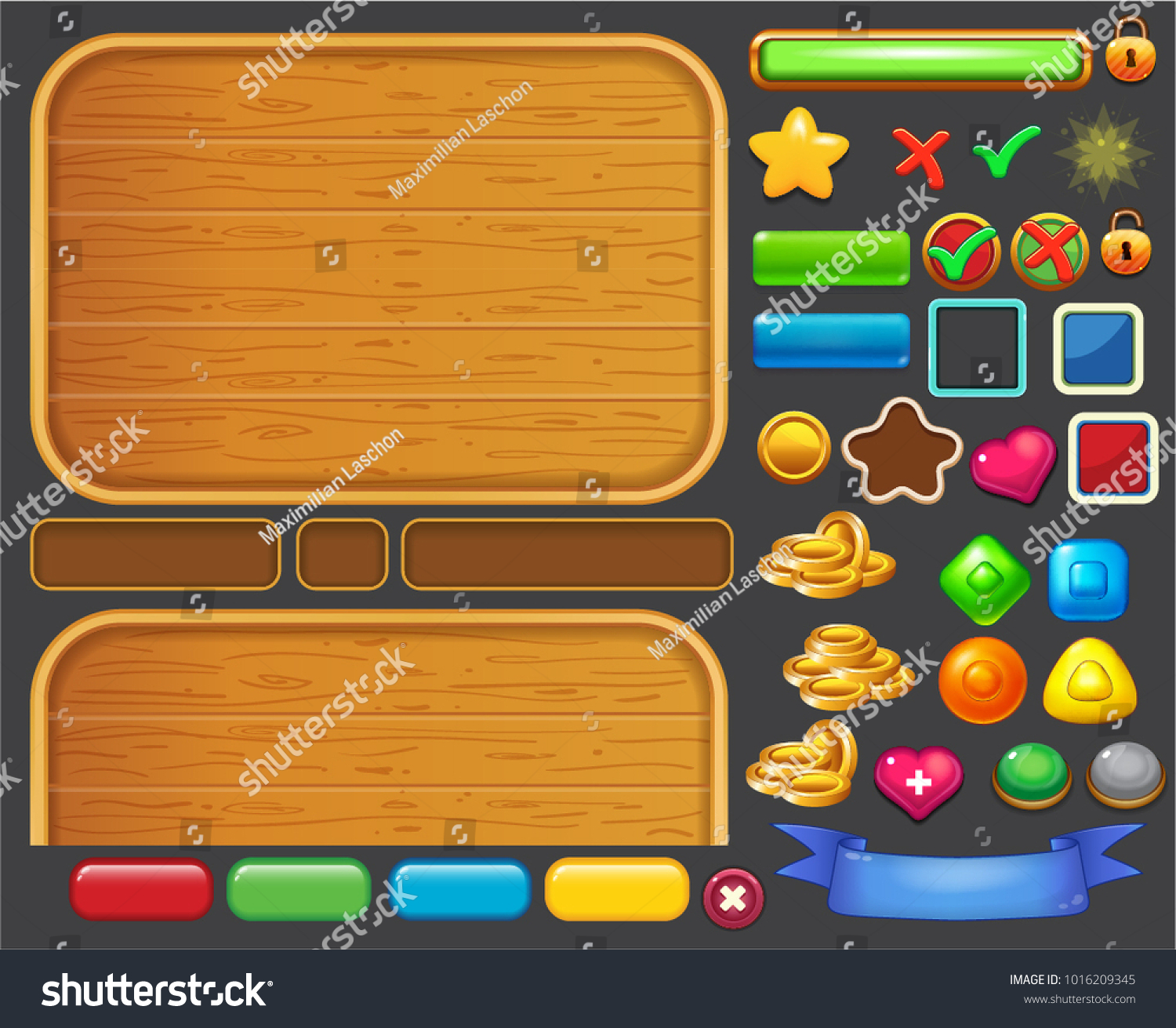 Vektor Stok Ponsel Sprite Game Template - Aset (Tanpa Royalti ...