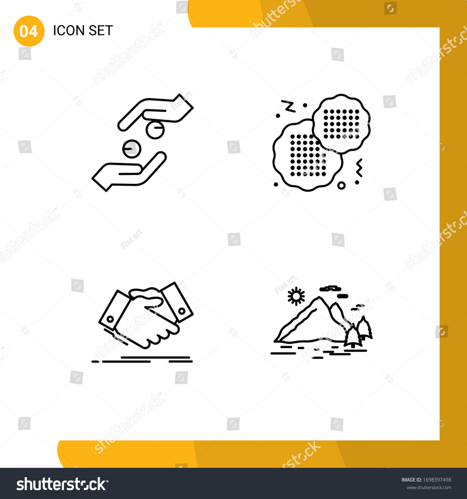 Mobile Interface Line Set 4 Pictograms Stock Vector (Royalty Free ... Mobile Interface Line Set 4 Pictograms Stock Vector (Royalty Free ...