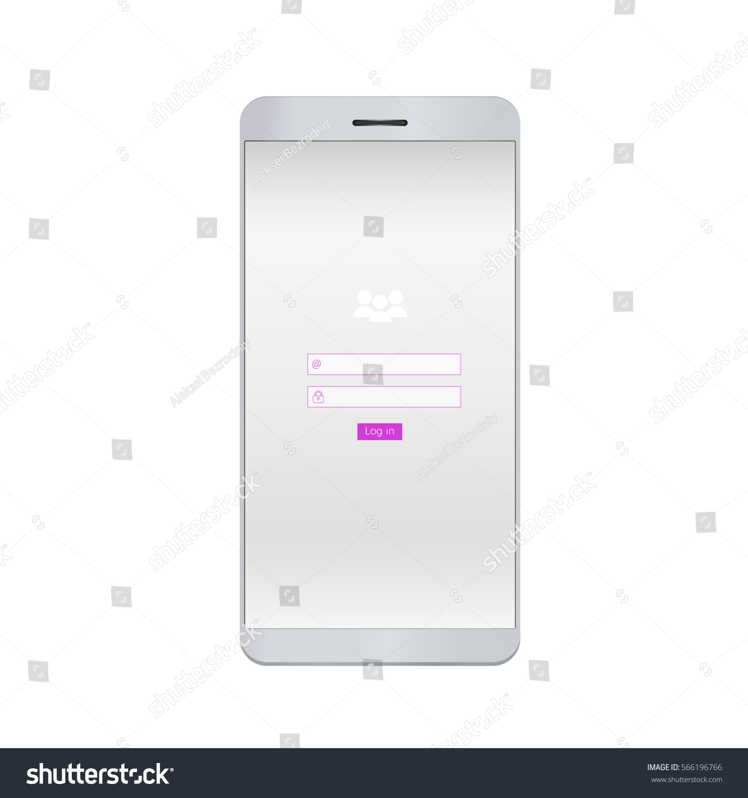 Mobile Login Form 库存矢量图（免版税）566196766 | Shutterstock