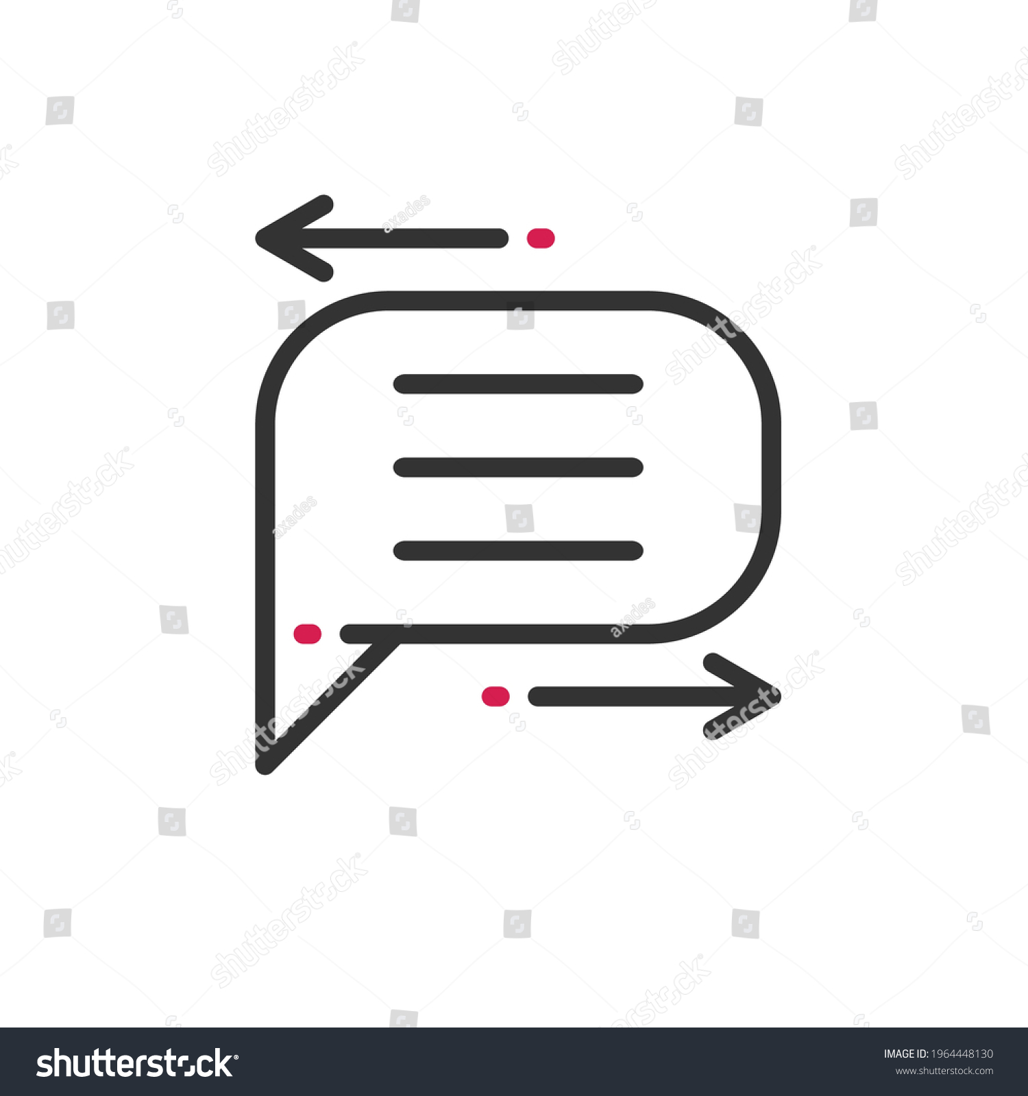 Mobile Message Icon Vector Send Receive Stock Vector (Royalty Free ...