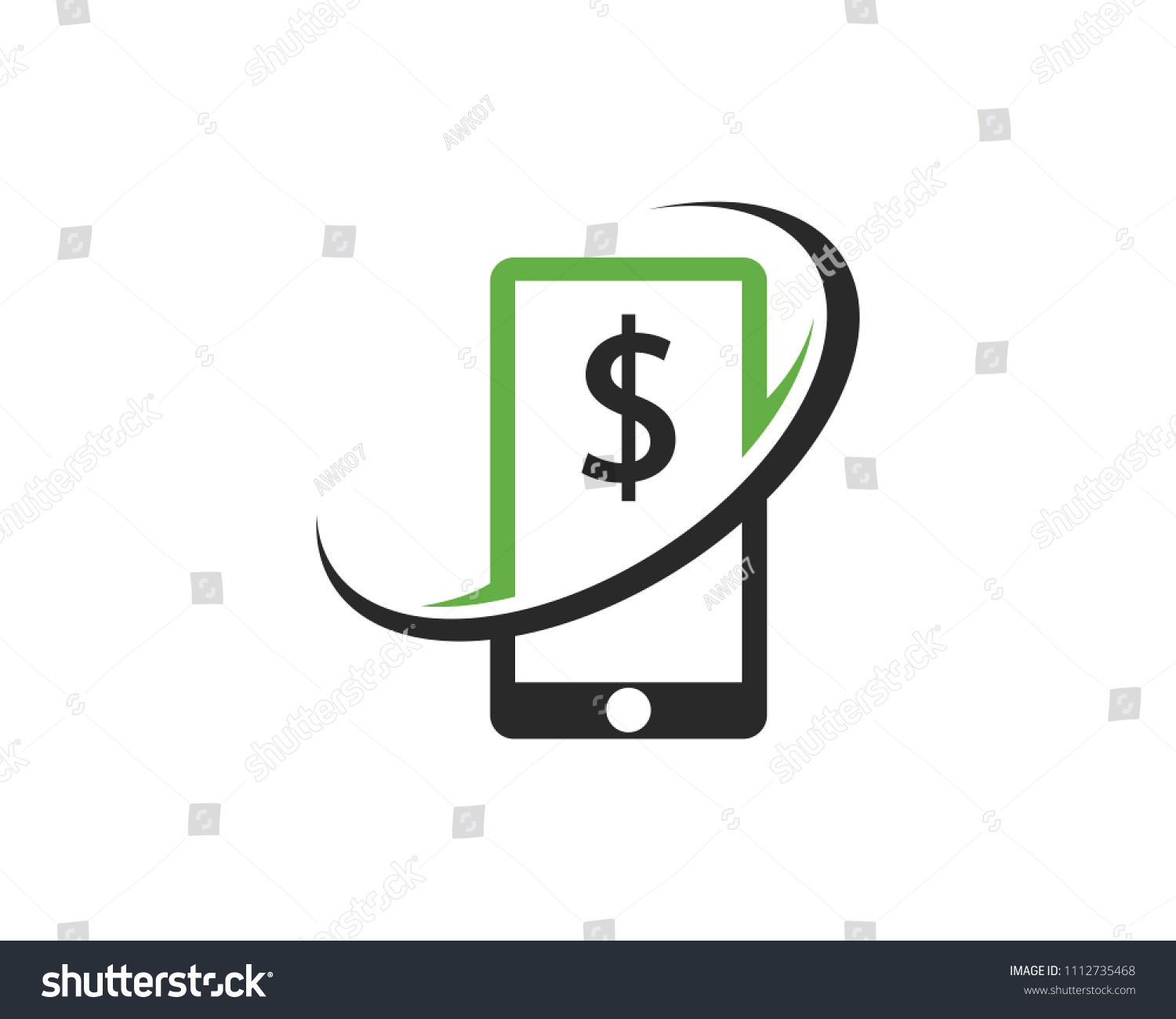 Mobile Money Logo Vector Template Stock Vector (Royalty Free) 1112735468