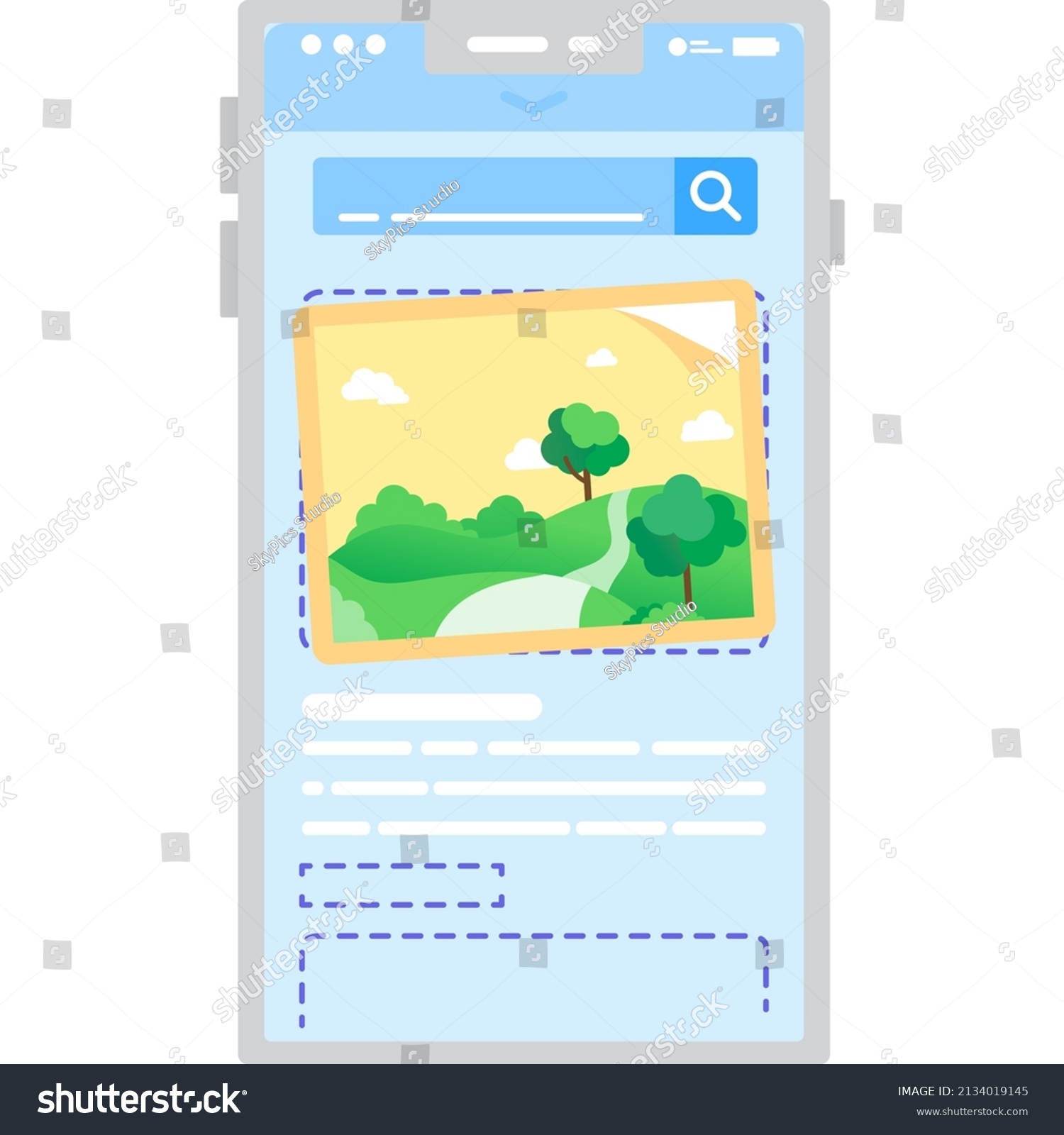 Mobile Phone App Design Development Vector Stock Vector (Royalty Free ...