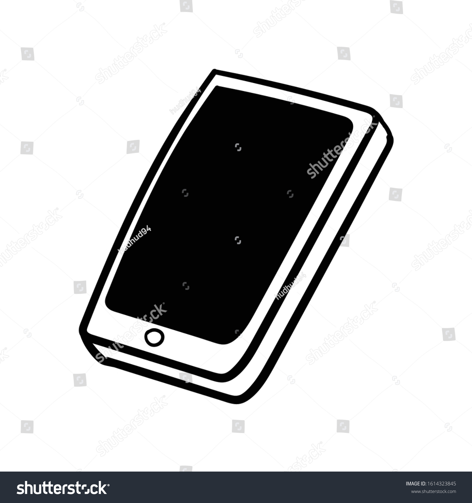 Mobile Phone Doodle Hand Drawing Vector: เวกเตอร์สต็อก (ปลอดค่า ...